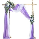 Coolmade 3Pcs Wedding Arch Draping Fabric 29.5"x18Ft Pearl Fabric ...
