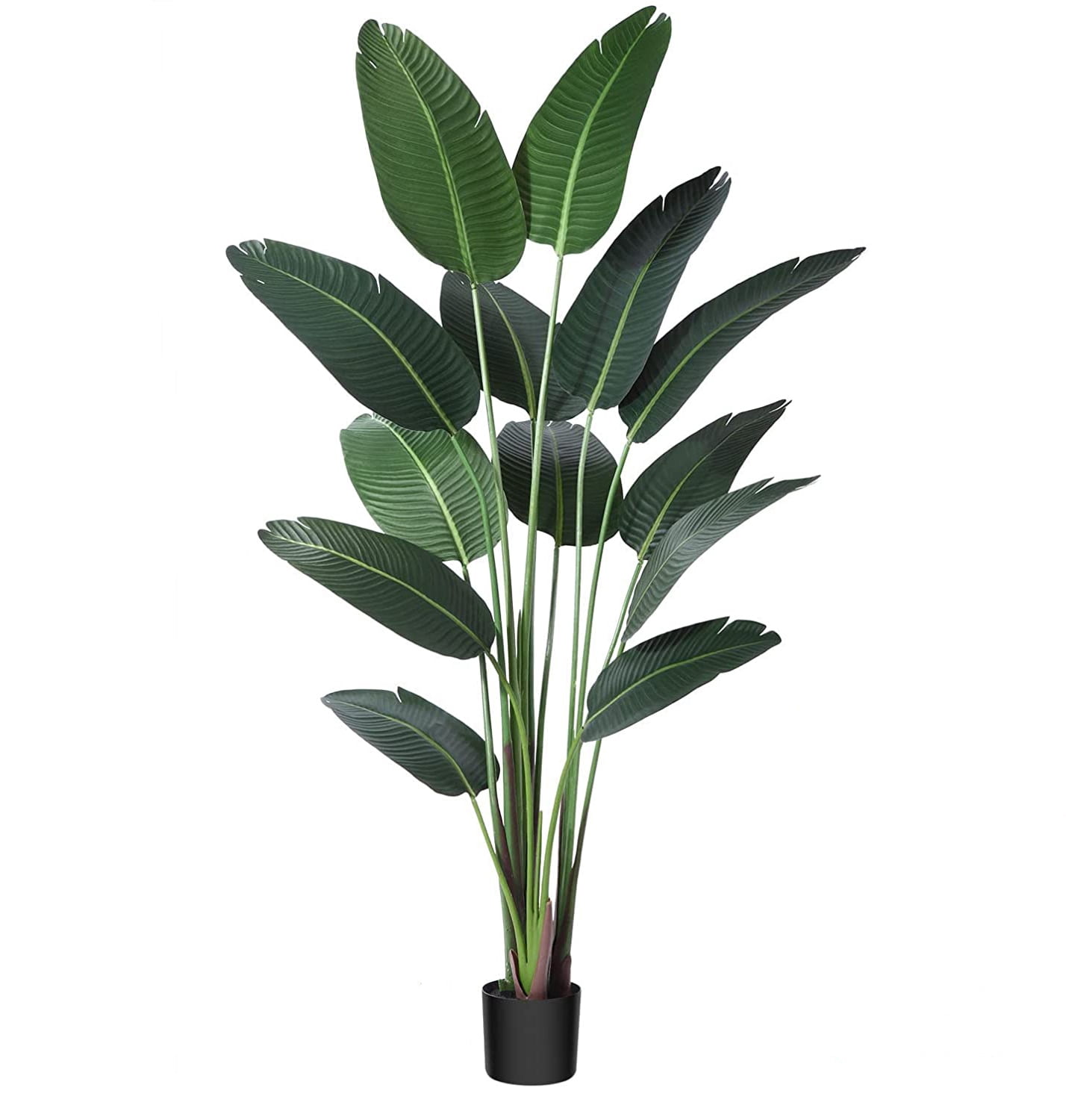 Coolmade Large 6ft Outdoor Artificial Silk Bird of Paradise Palm Tree ...