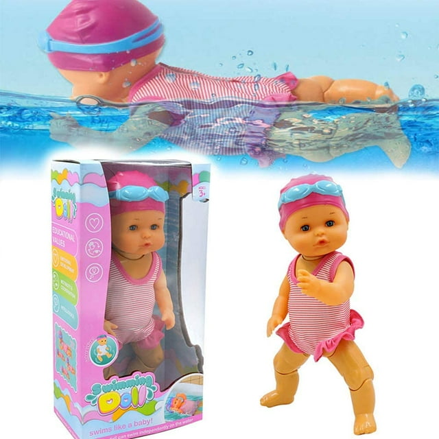 Coolmade Waterproof Electric Swimming Doll, Pool Toy, Bath Play Bathtub ...