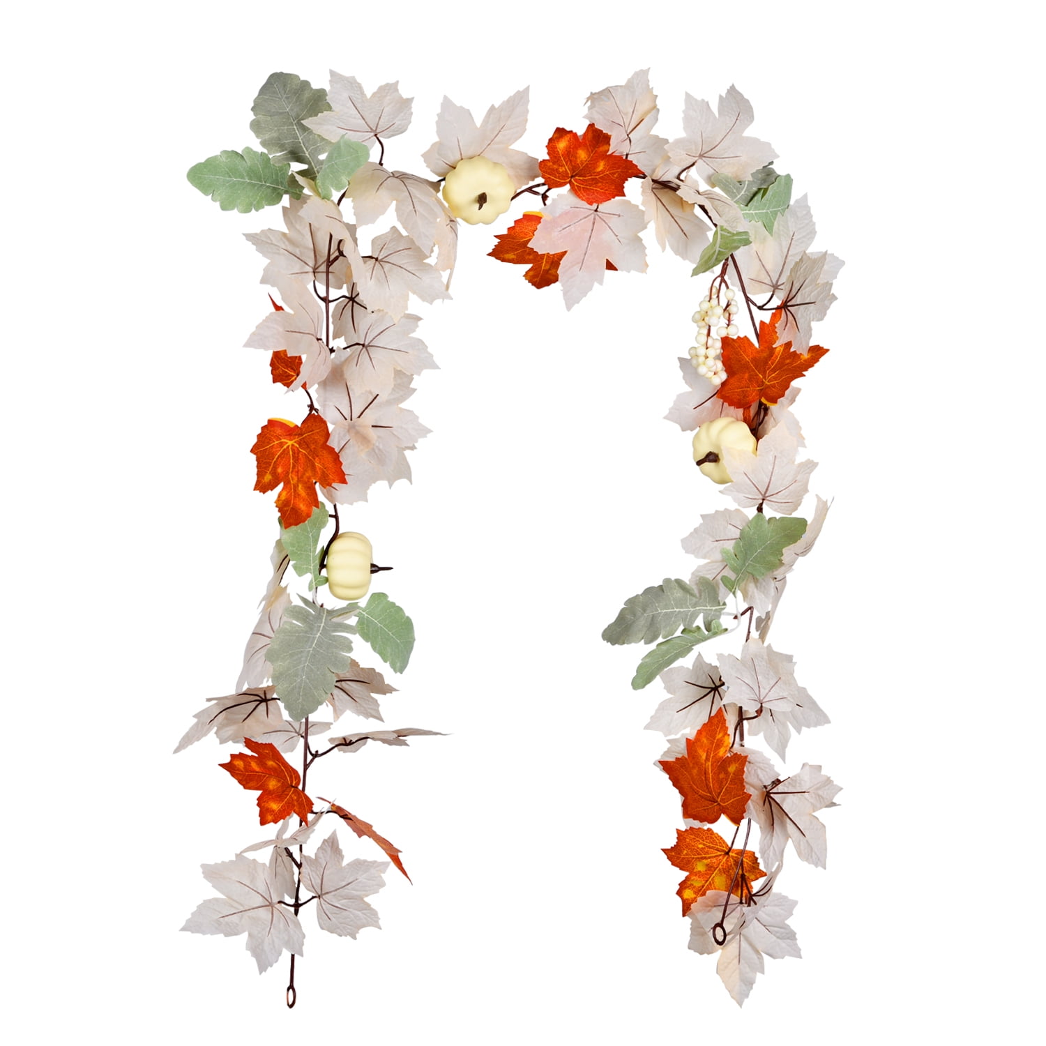 Coolmade Artificial Autumn Foliage Hanging Vine Garland, Decorated, 1 ...