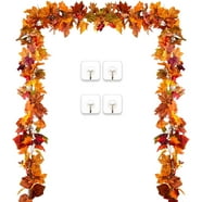 Coolmade 6.5ft Artificial Fall Maple Leaf Garland - Home, Wedding ...
