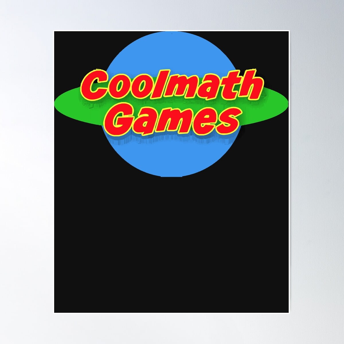 Coolmath Planet Logo Poster Wall Art, Modern Wall Decor For Living Room Bedroom, 12x18 UNFRAMED ...