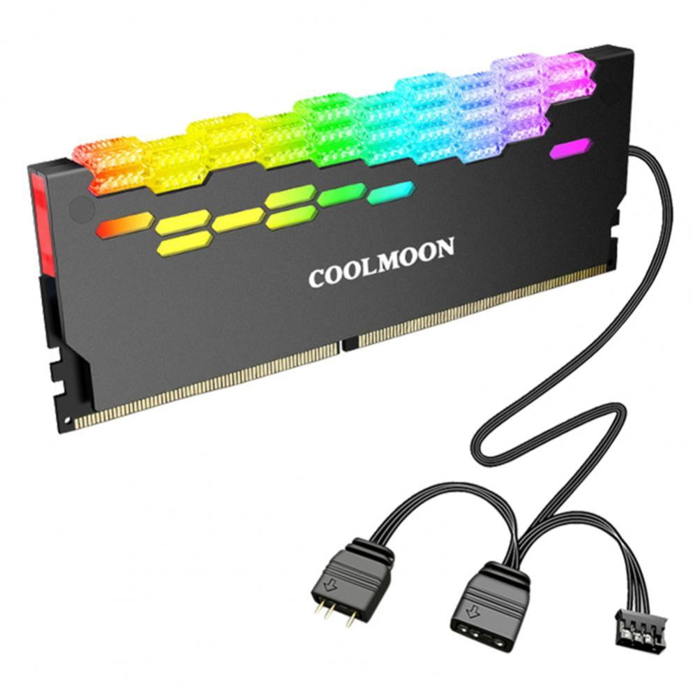 Coolmoon Ra-2 Ram Cooler High Efficiency 5V Argb Memory Module Heat Sink Light Effect Desktop ...