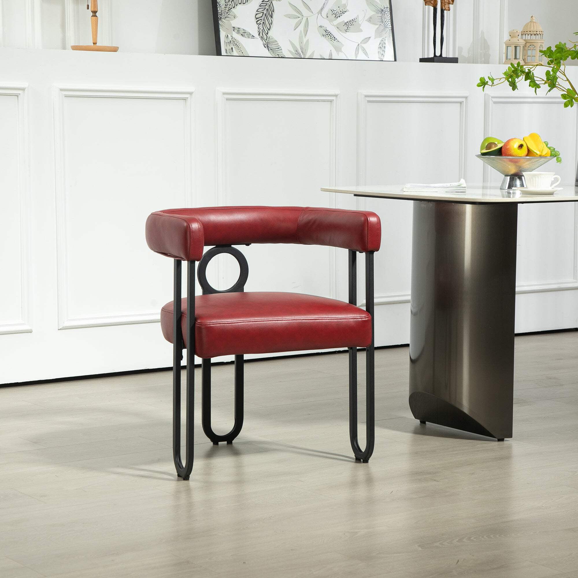 Coolmore Contemporary Designed Chenille Fabric Upholstered Accent ...