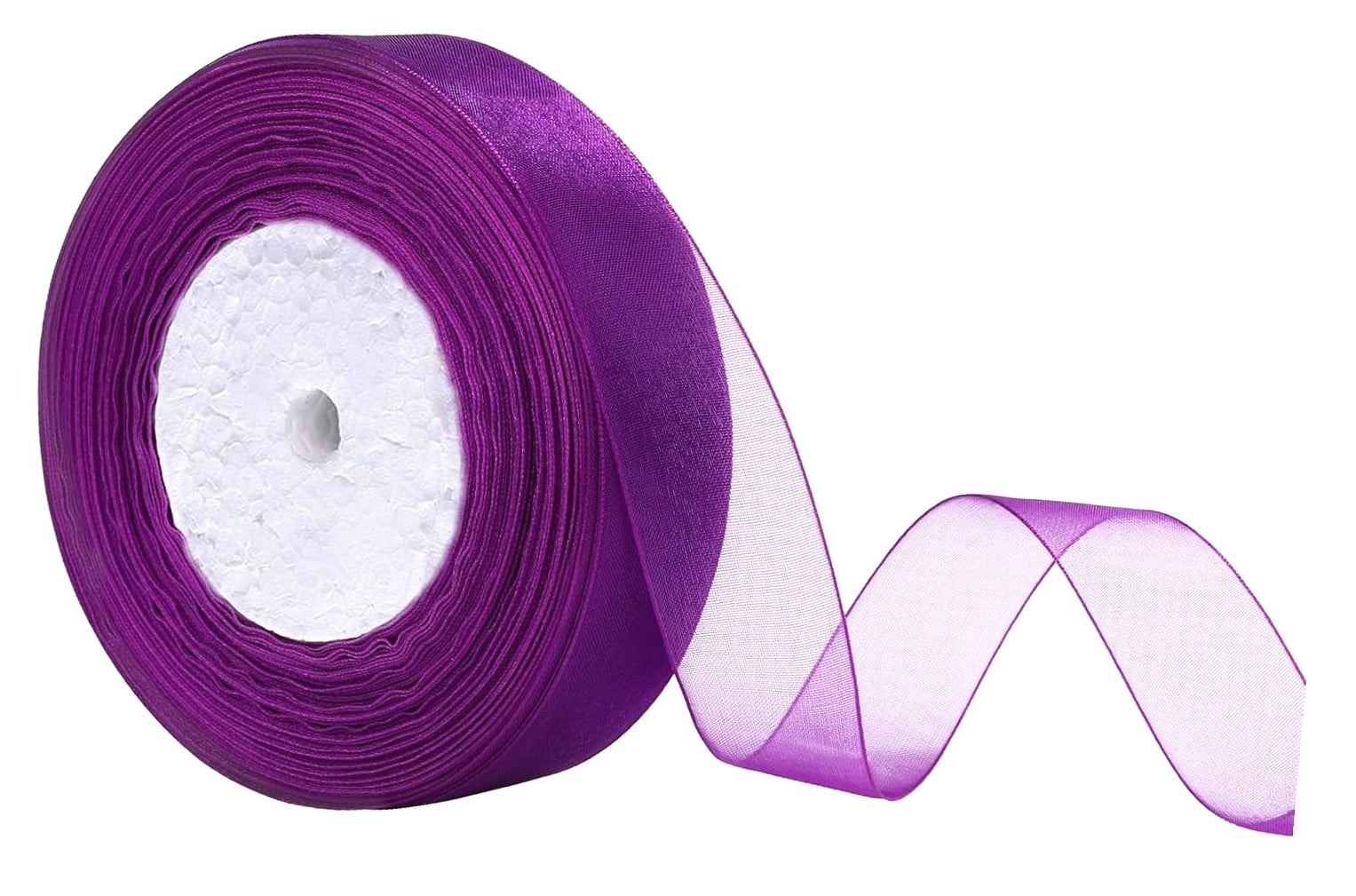 Coolnut 1 Inch Shimmer Sheer Organza Ribbons for Bouquets Garland ...