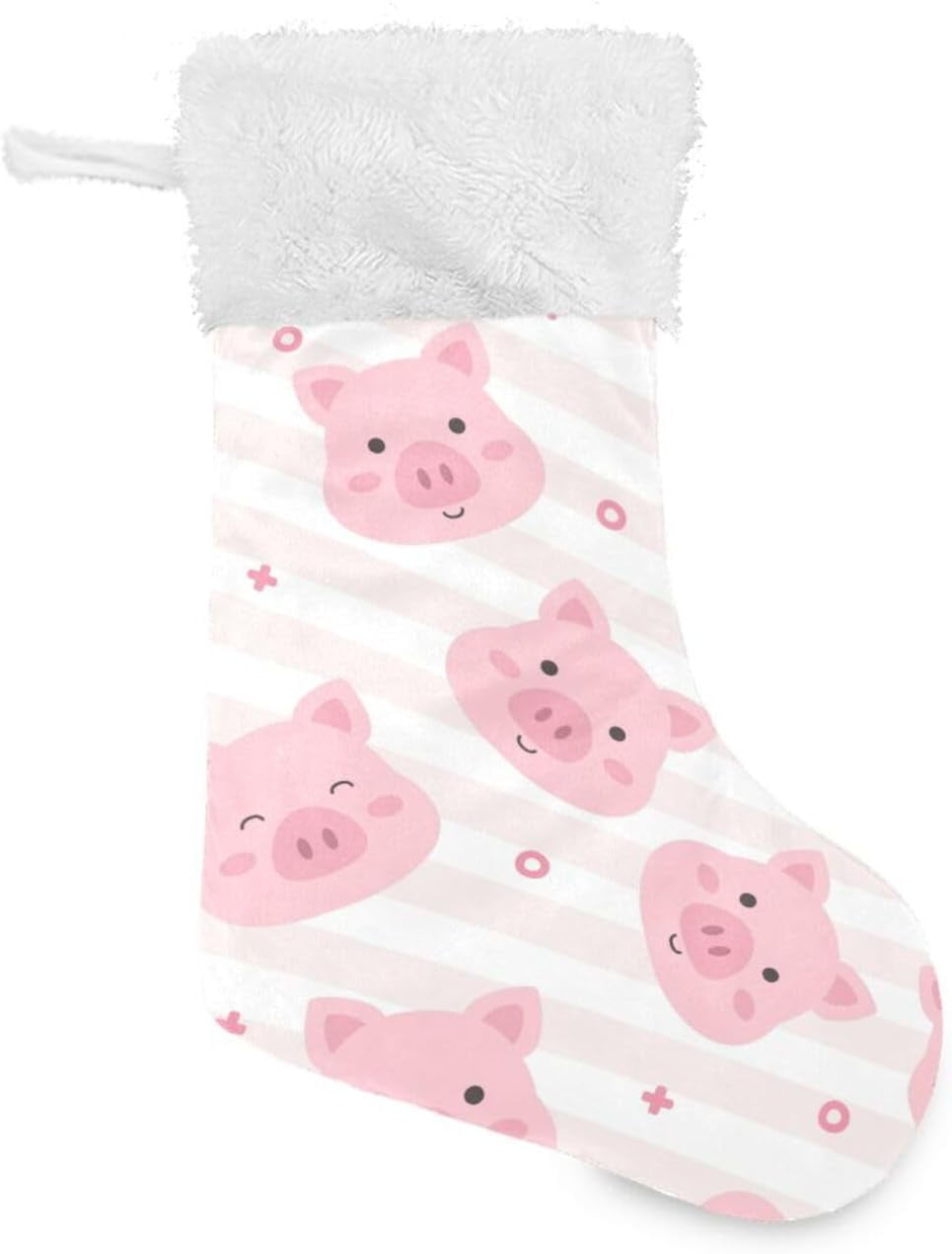 Coolnut 1 Pack Christmas Stockings 17.7 Inches Cute Pig Large Size Xmas ...