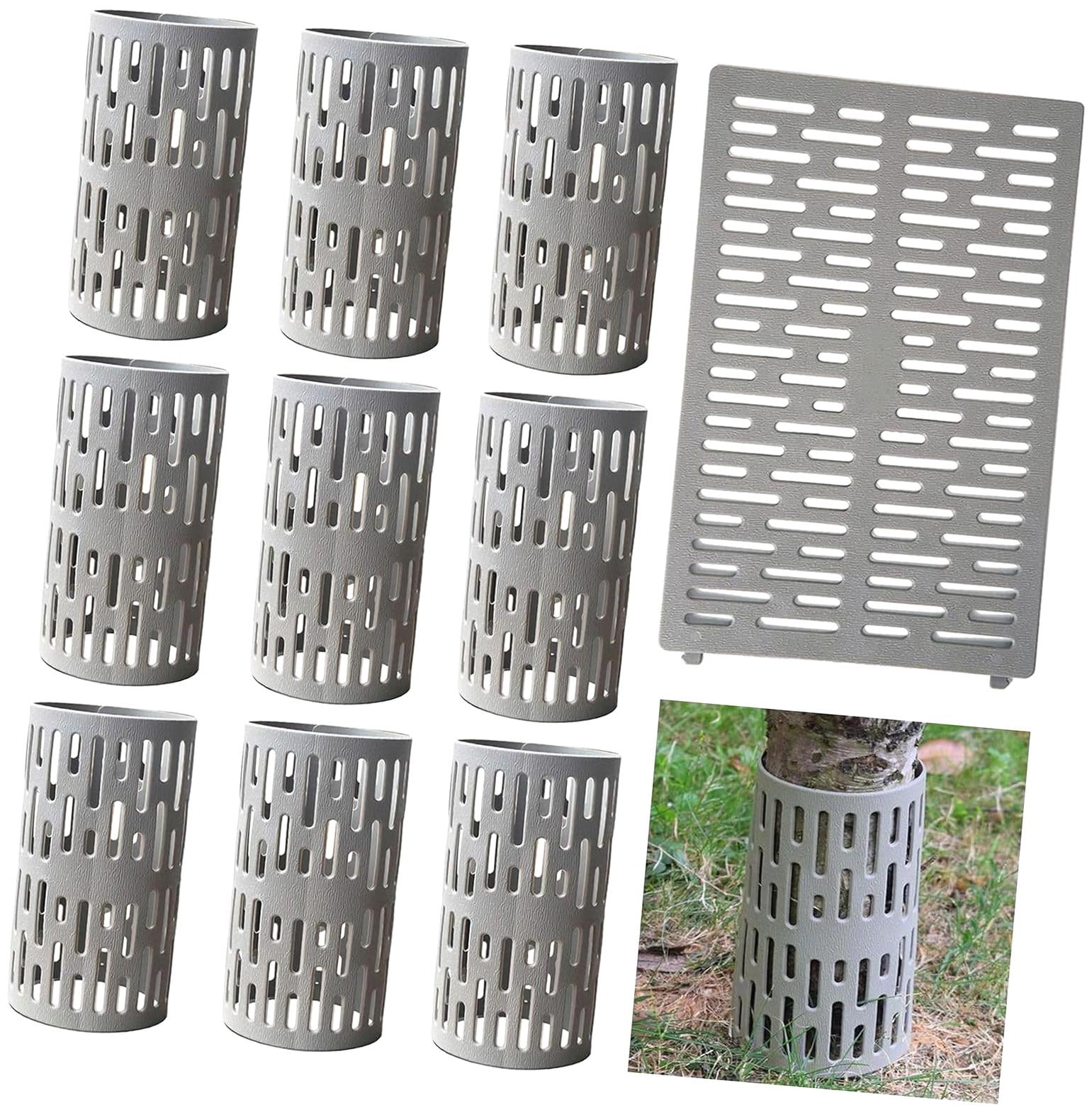 Coolnut 10 PCS PVC Tree Trunk Protector, Adjustable New Tree Protection ...