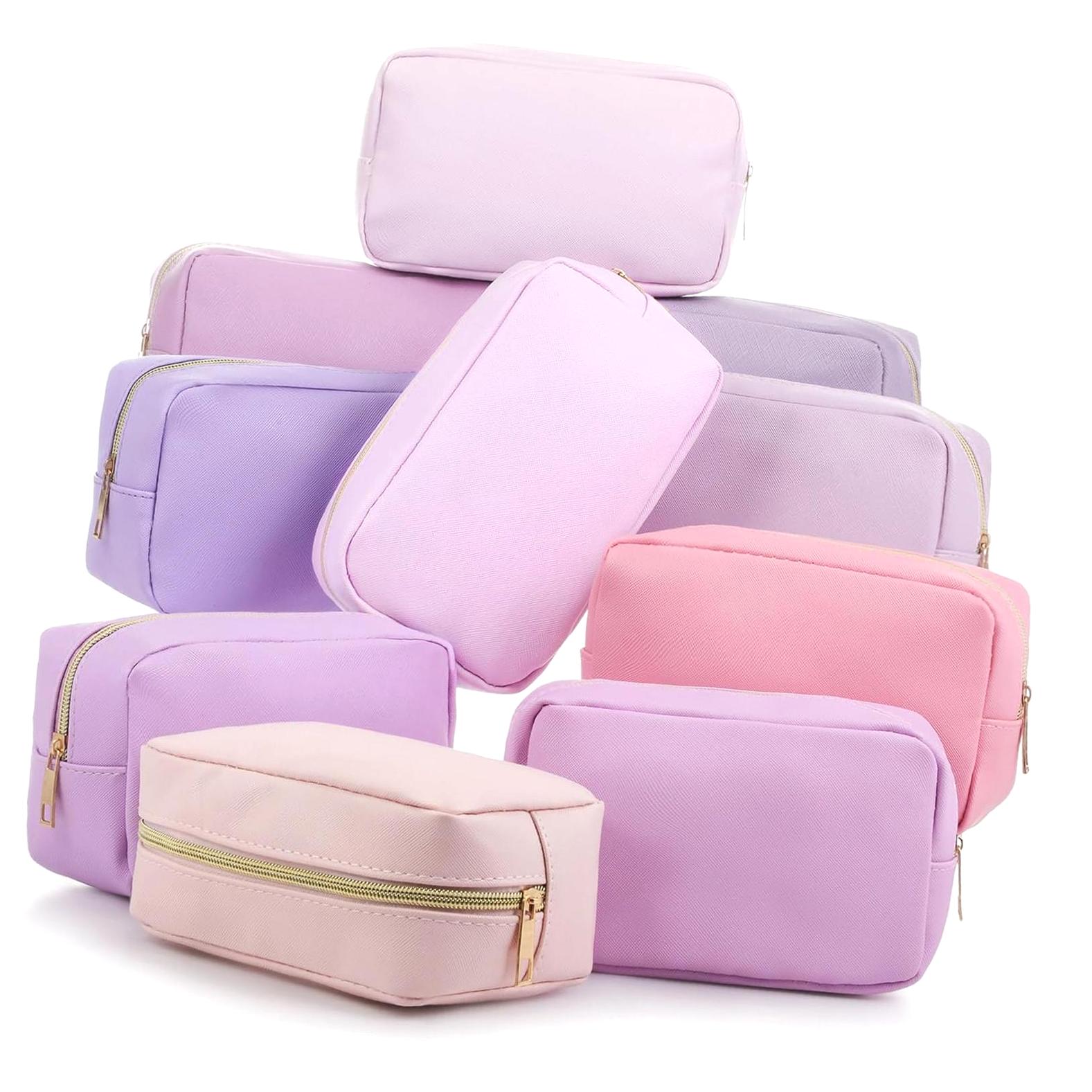 Coolnut 10 Pcs Preppy Makeup Bag Bulk Bag Wedding Day Bachelorette ...