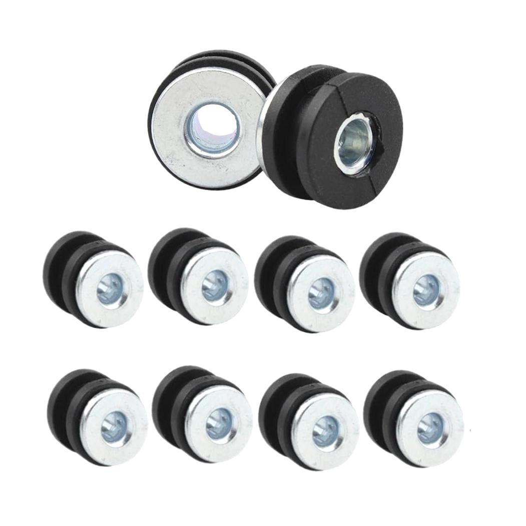 Coolnut 10 Pcs Rubber Grommets Kit, Motorcycle M6 Rubber Grommets Bolt ...