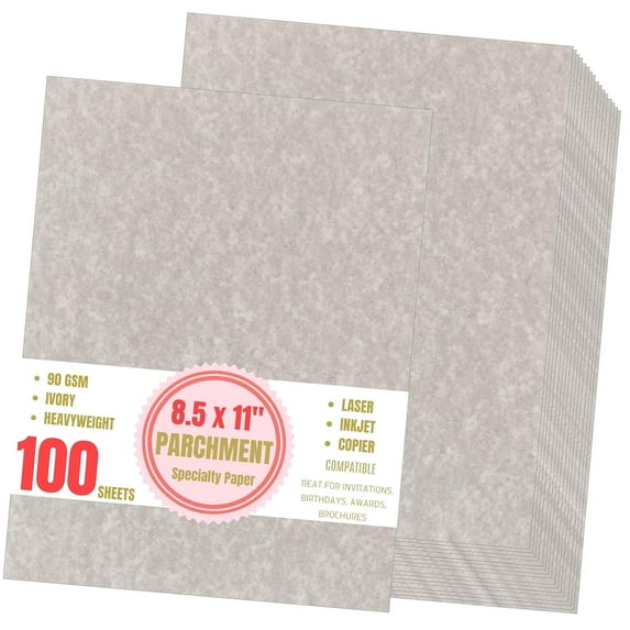 Coolnut 100 Parchment Resume Paper 8.5 x11" Double-Sided Certificate ...