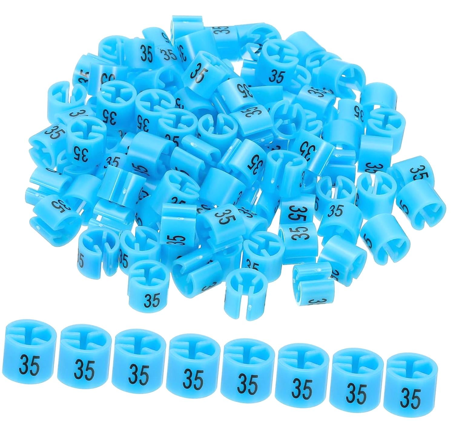 Coolnut 100 Pcs Clothes Hanger Markers Number 35 Tags Fit 3mm Rod ...