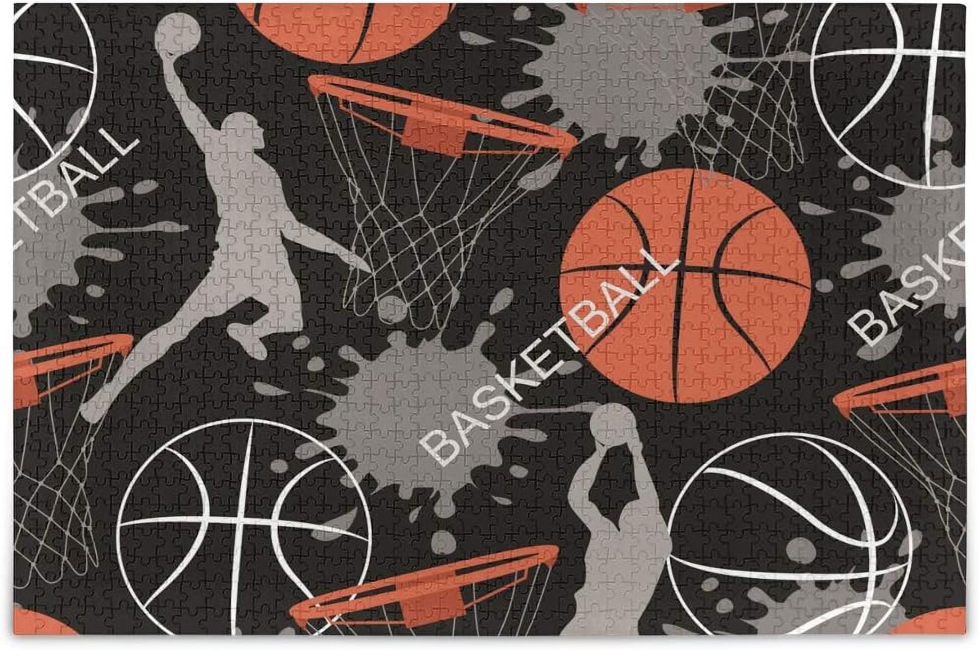 Coolnut 1000 Piece Jigsaw Puzzle for Adults Kids, Sport Basketball ...