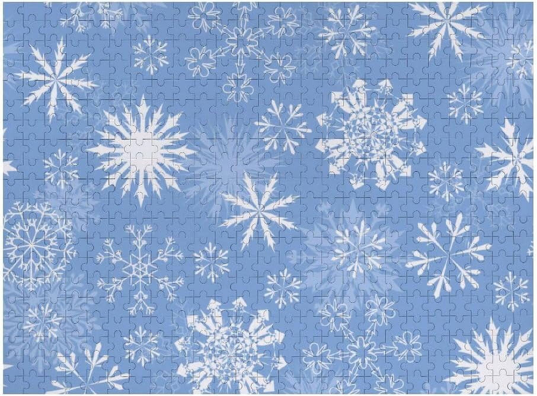 Coolnut 1000 Piece Jigsaw Puzzle for Kids Adults - Snowflakes Winter ...