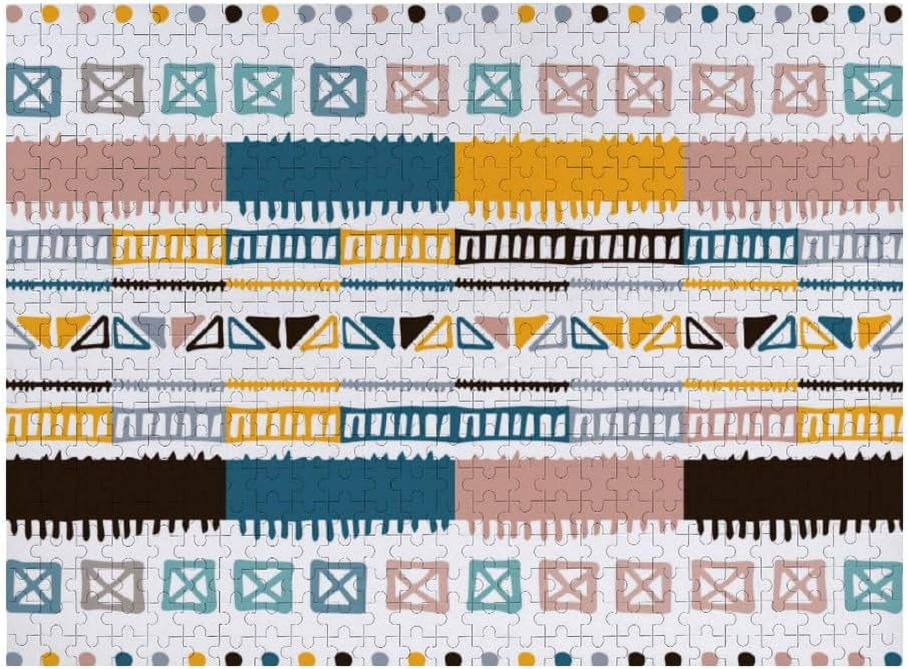 Coolnut 1000 Piece Jigsaw Puzzle for Kids Adults - Stripe Scandinavian ...