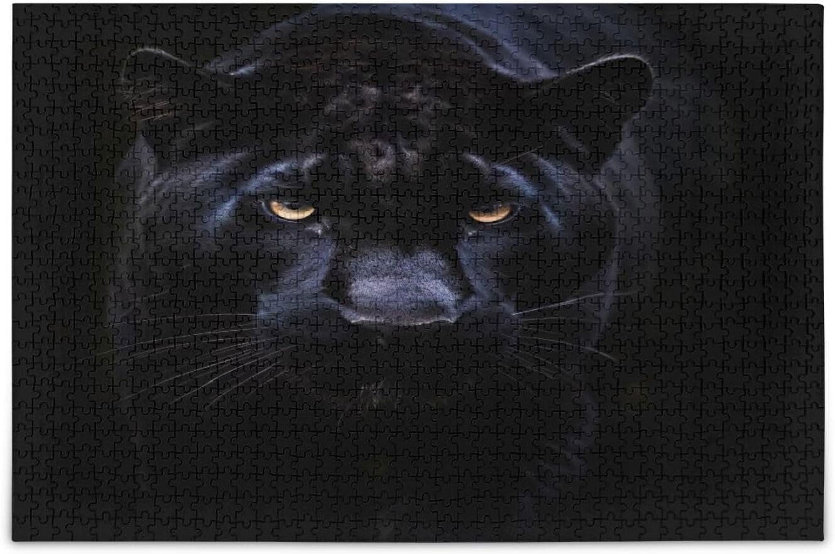 Coolnut 1000 Pieces Cool Black Panther Jigsaw Puzzle for Adults Teens ...