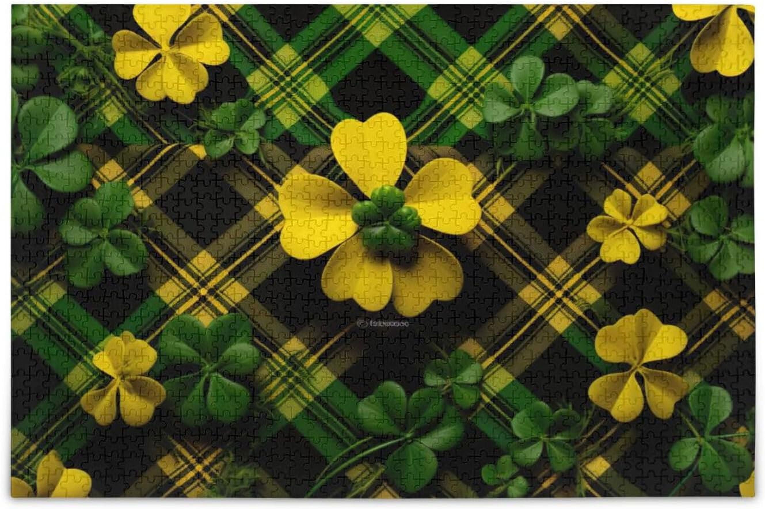 Coolnut 1000 Pieces Irish Saint Patricks Green Shamrock Jigsaw Puzzle ...