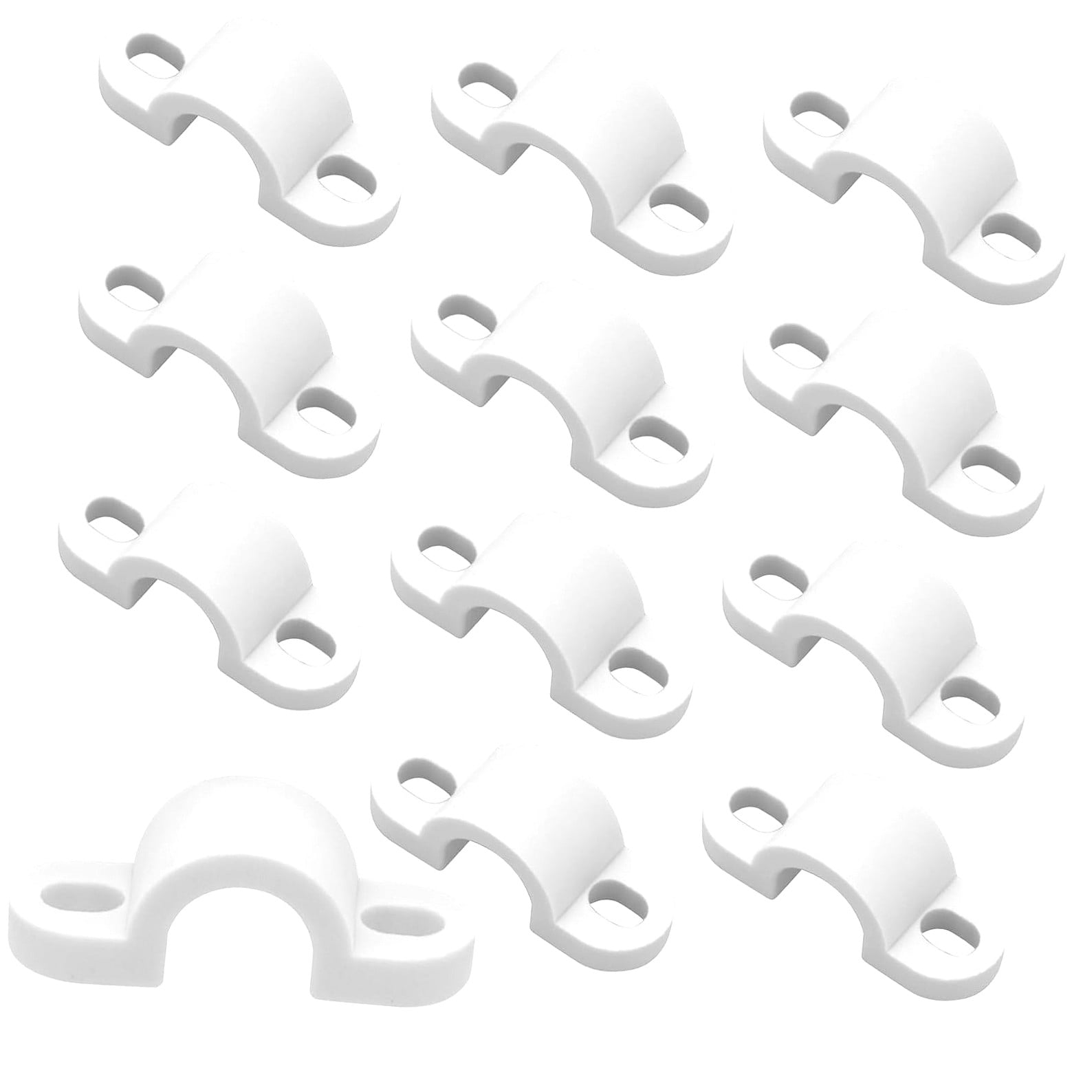 Coolnut 12 Pieces Wire Clips, 7mm Wire Wall Mounted Clips Wire Shelving ...