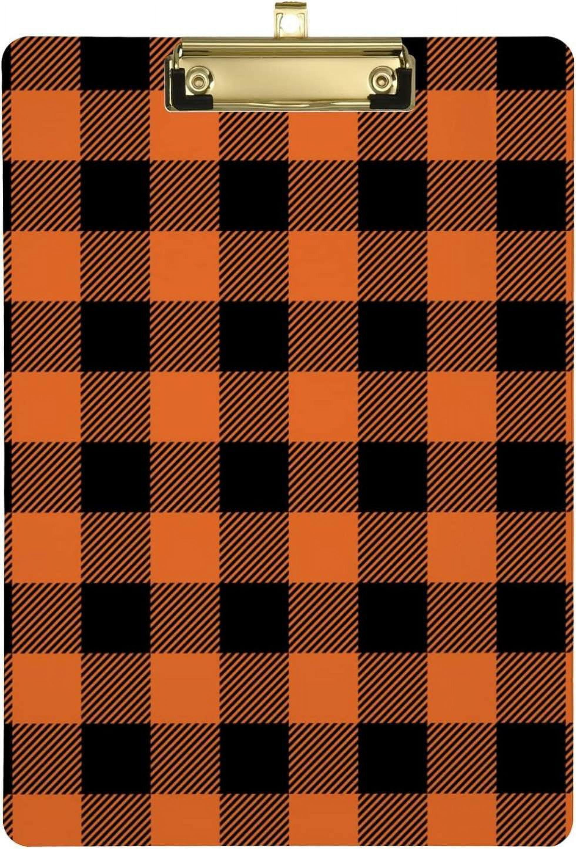 Coolnut 12"x9" Orange Plaid Clipboard A4 Size Standard Size Clipboards ...