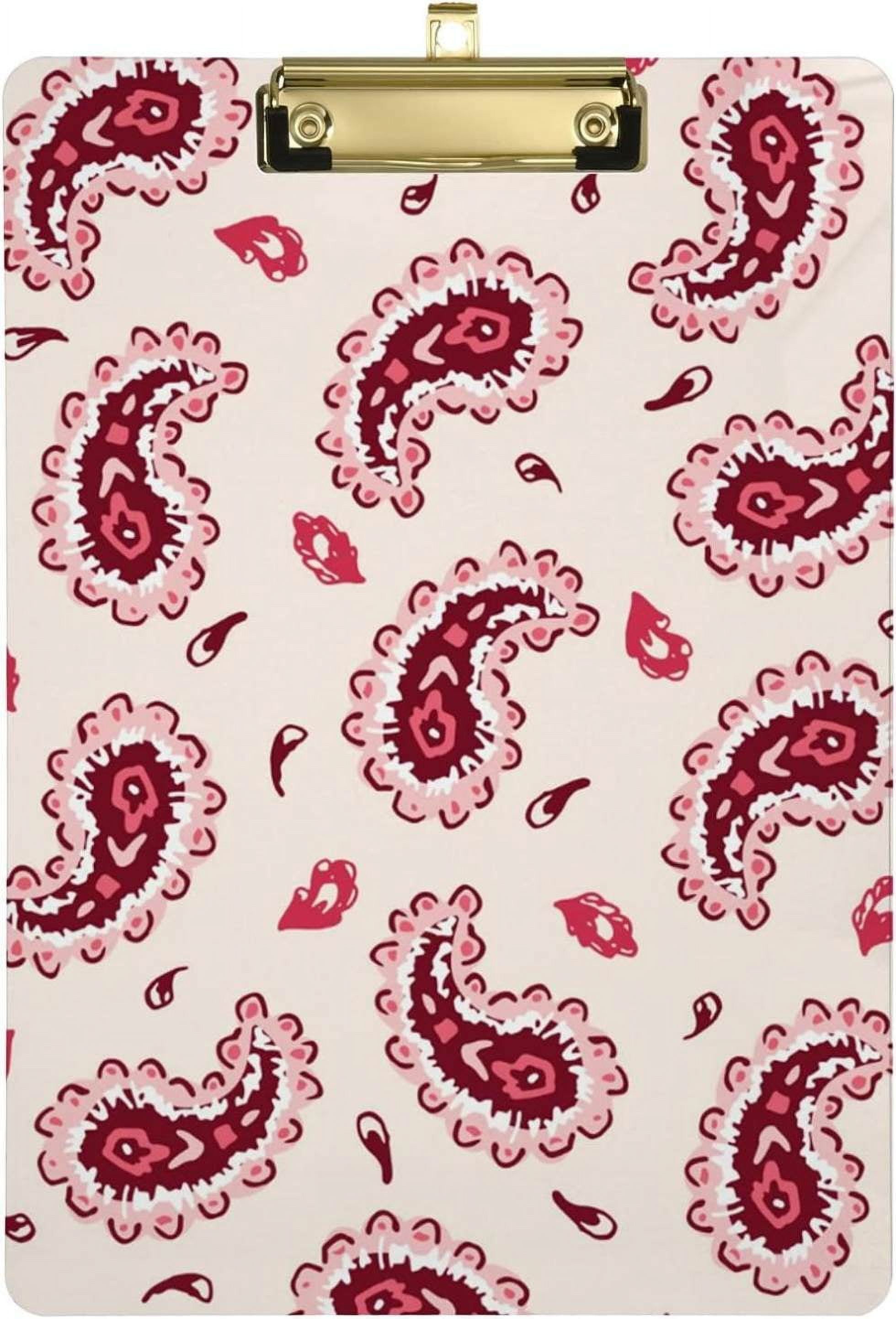 Coolnut 12"x9" Paisley Flower Clipboard A4 Size Standard Size ...
