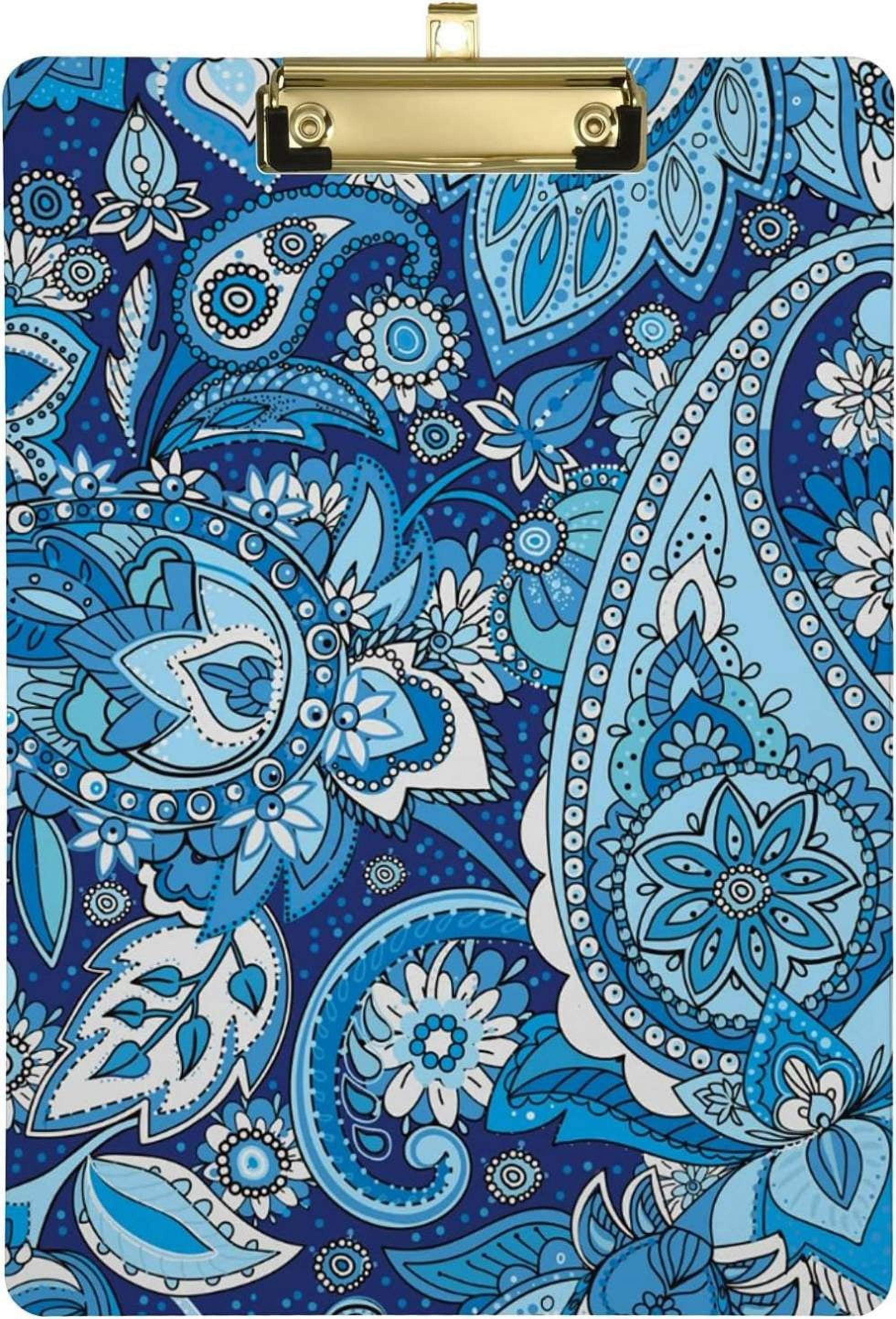 Coolnut 12"x9" Paisley Flower Clipboard A4 Size Standard Size ...