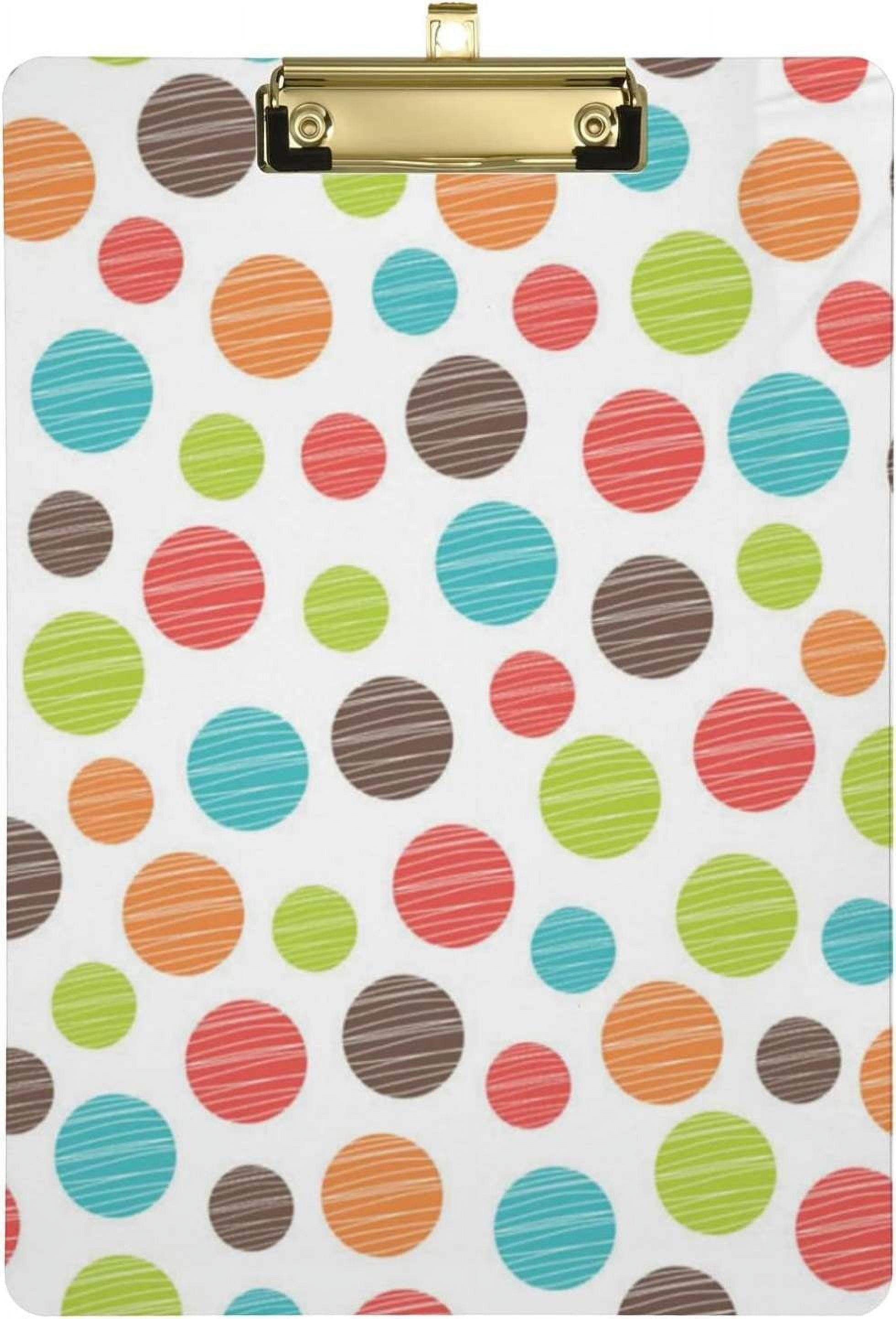 Coolnut 12"x9" Polka Dot Clipboard A4 Size Standard Size Clipboards ...