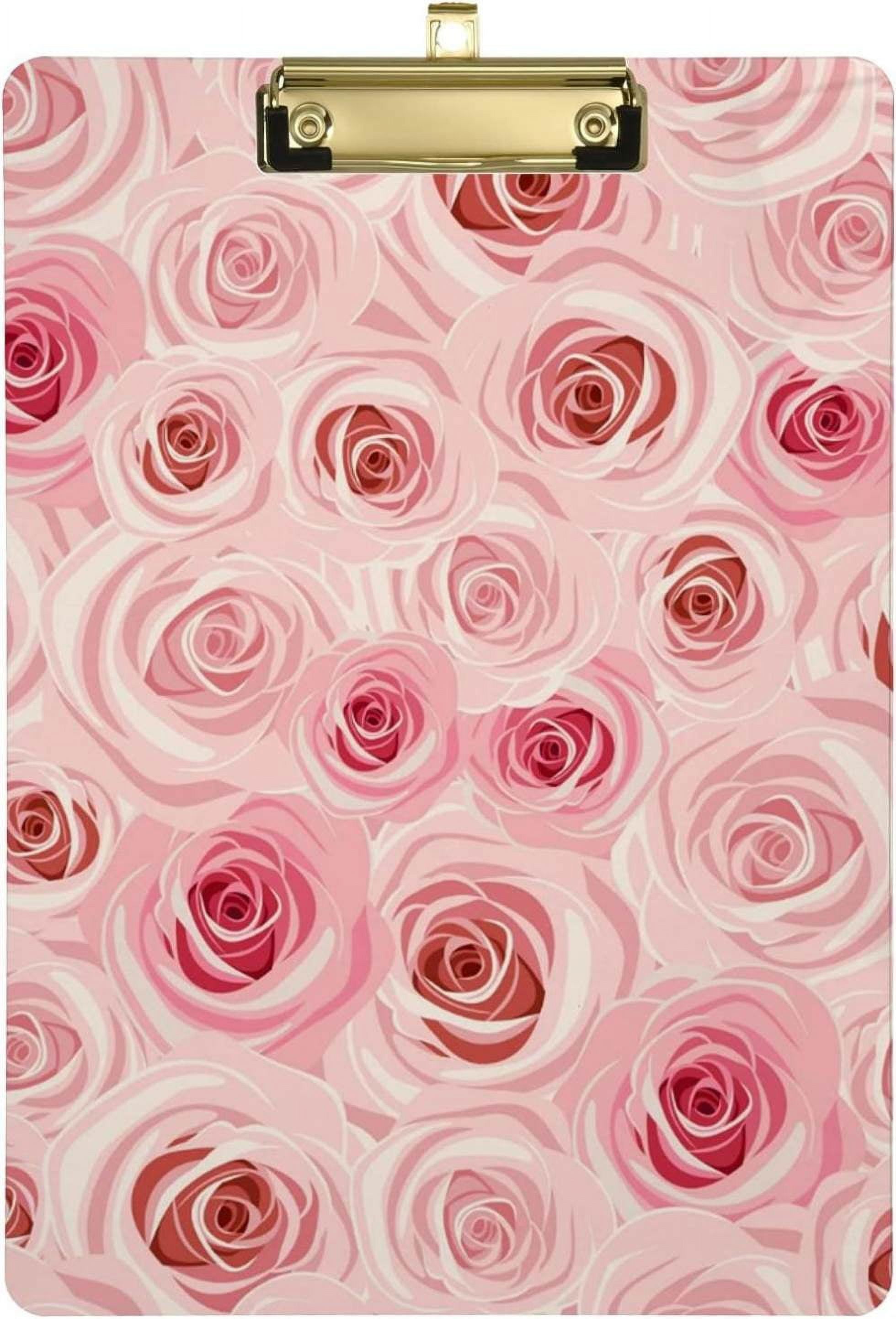 Coolnut 12"x9" Rose Flower Clipboard A4 Size Standard Size Clipboards ...