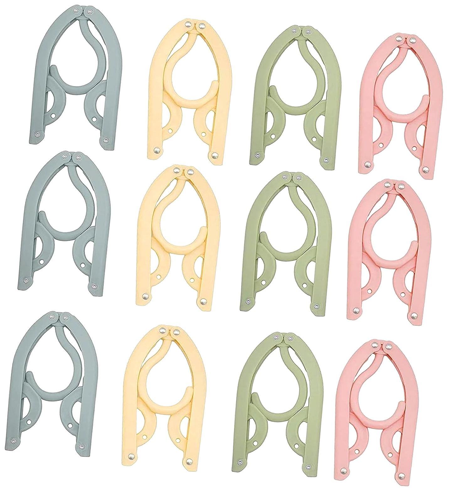 Coolnut 12PCS Travel Hangers Folding Hangers Portable Clothes Hangers ...