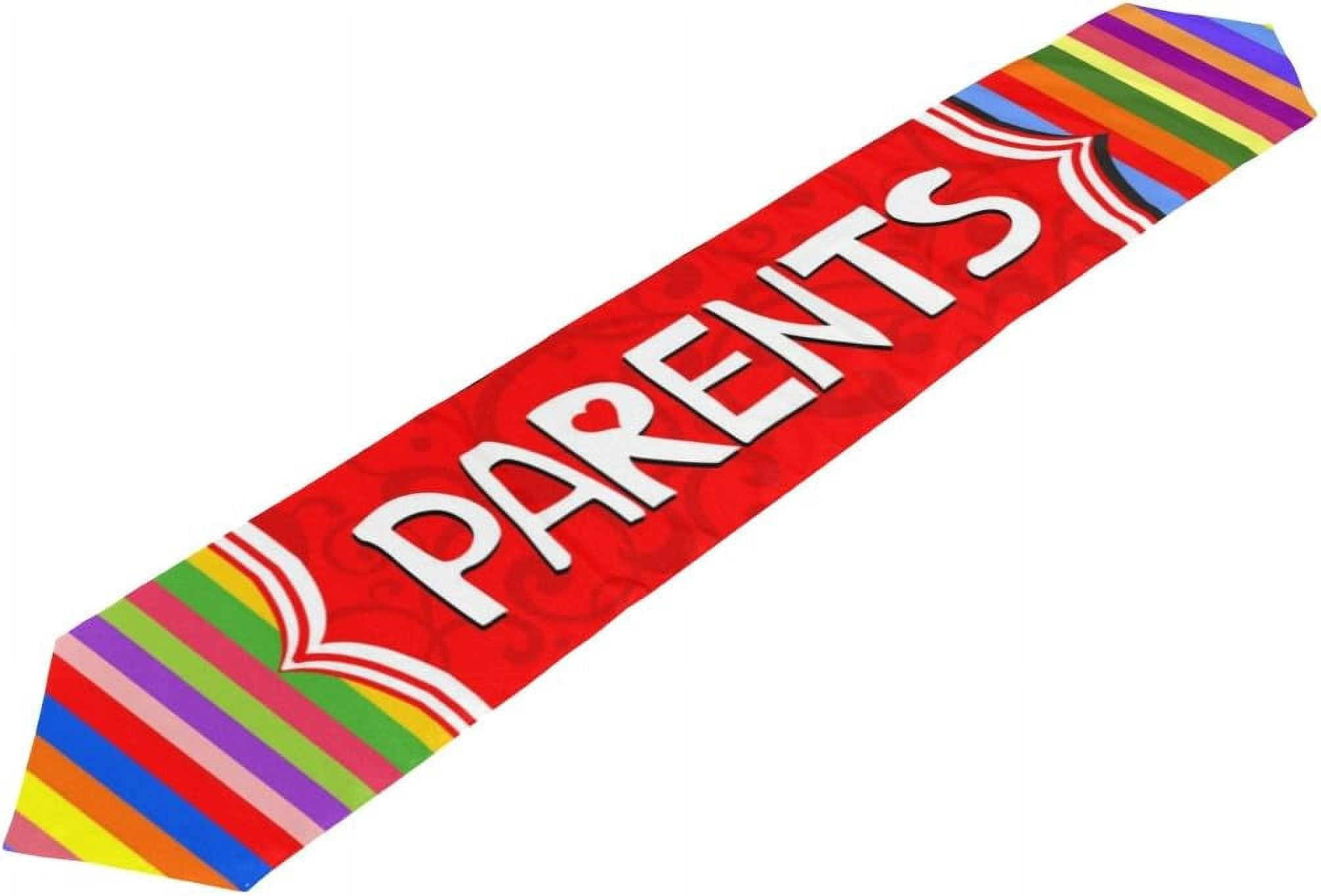 Coolnut 13"x90" Rectangle Happy Parents Day Printed Table Runner for ...