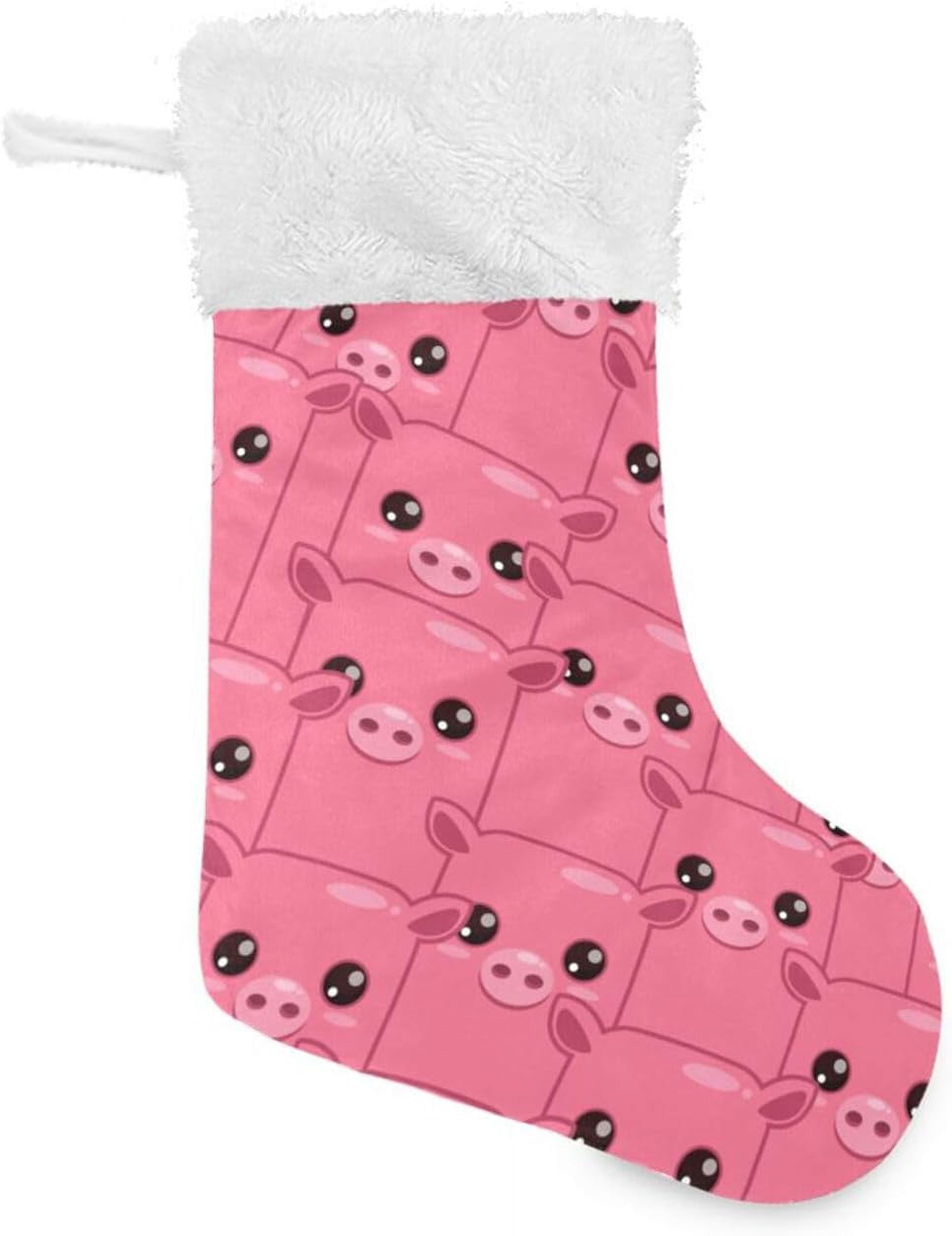 Coolnut 17.7 Inch Christmas Stockings, 1 PCS Crowded Pig Presonalized ...
