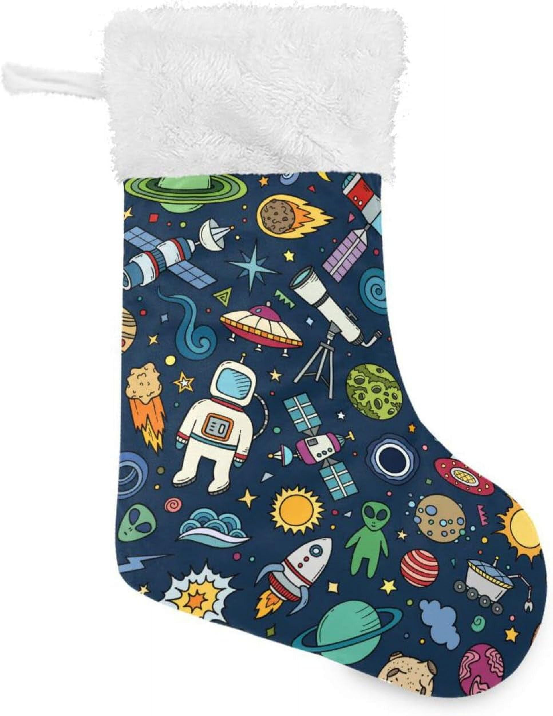 Coolnut 17.7 Inch Christmas Stockings, 1 PCS Solar System Planets ...