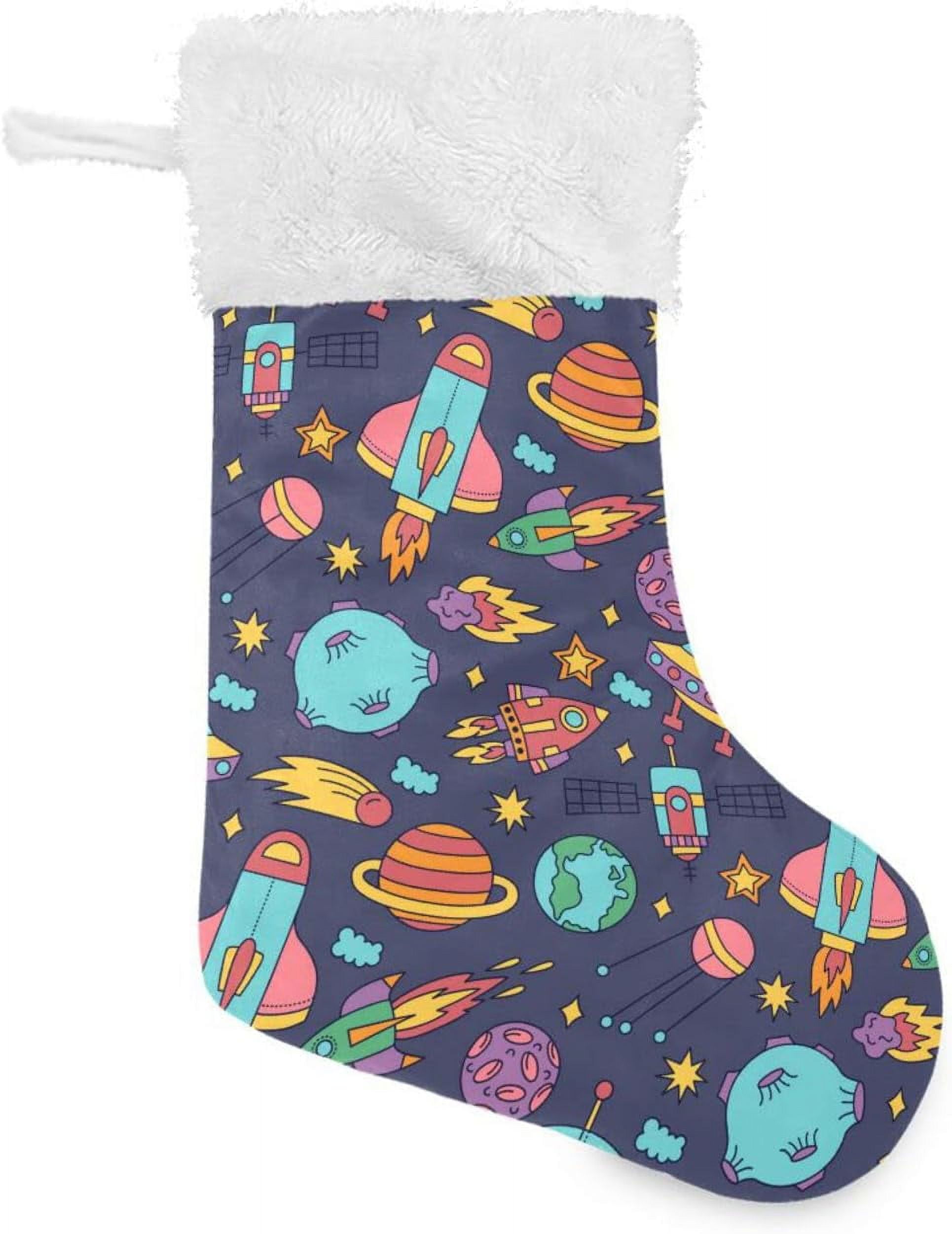 Coolnut 17.7 Inch Christmas Stockings, 2 PCS Solar System Planets ...