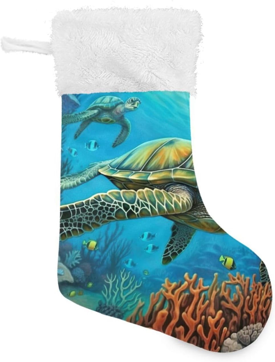 Coolnut 1PCS Sea Turtle Christmas Stockings Personalized 18”Large with ...