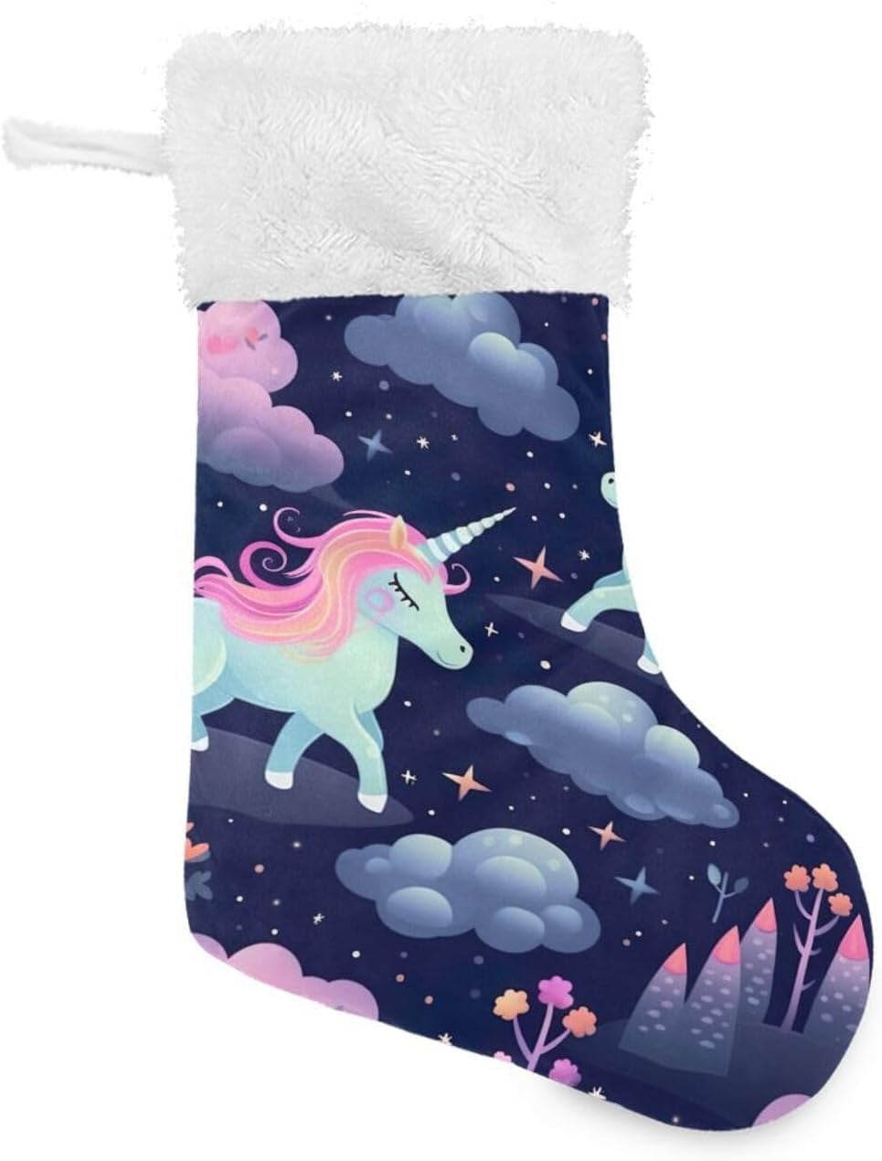 Coolnut 1PCS Unicorn in Clouds Christmas Stockings Personalized 18 ...