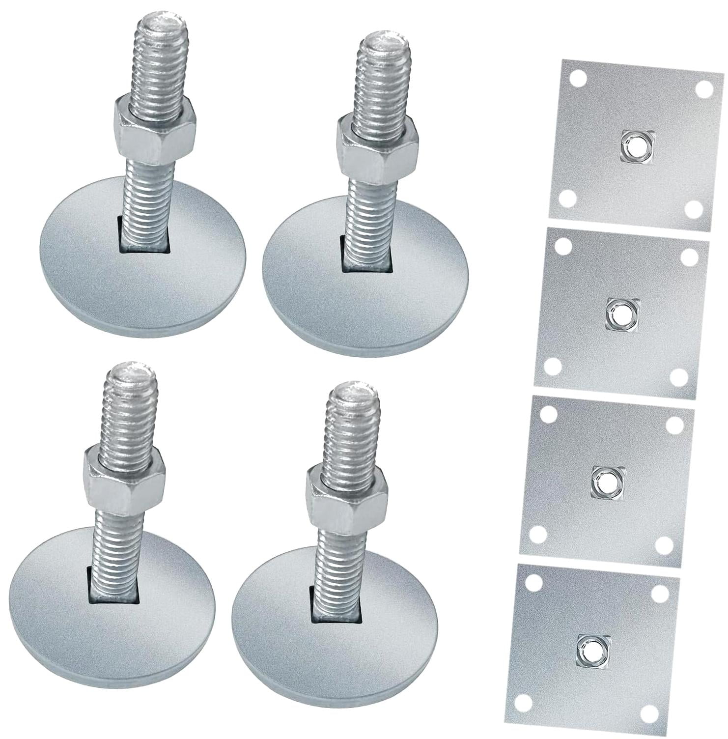 Coolnut 2" Leg Levelers Set Including Square Metal Plates for Arcade ...