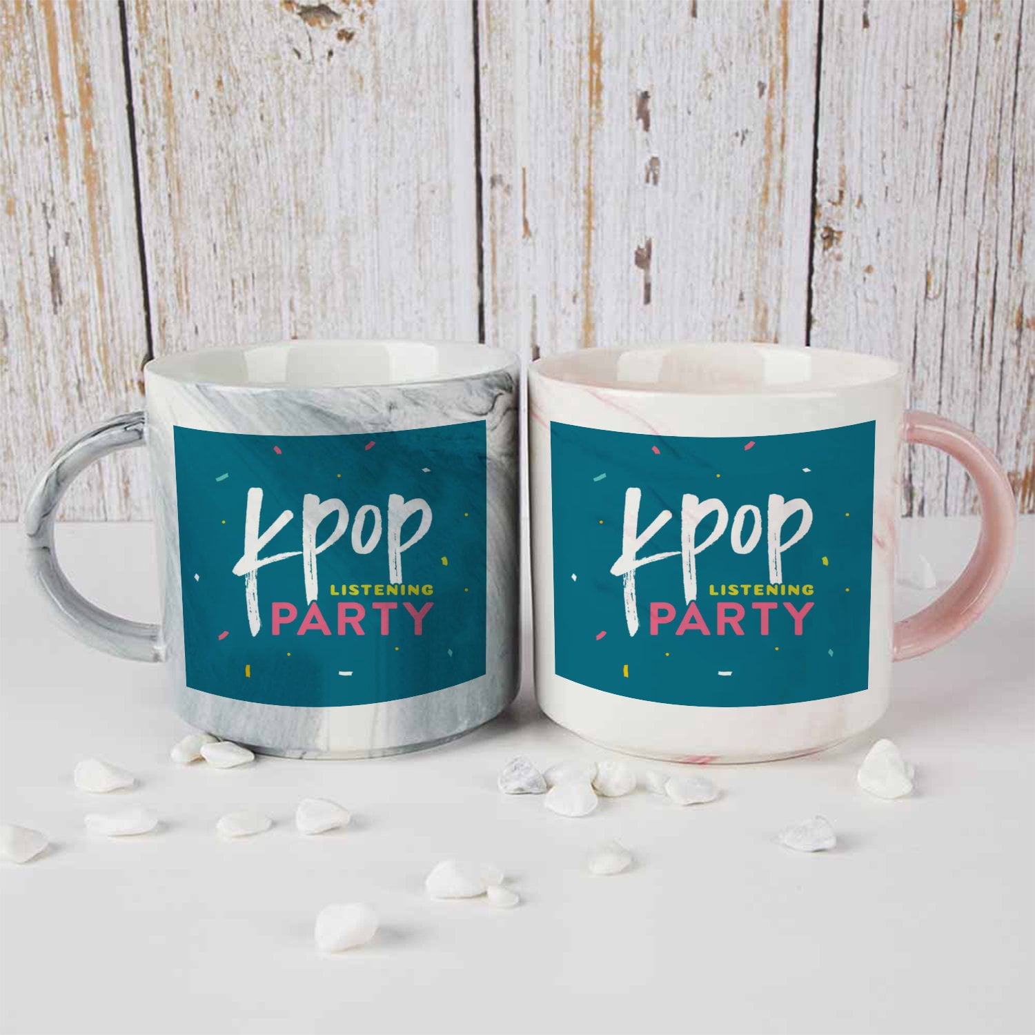 Coolnut 2 PCS 400ML Ceramic Coffee Mugs for Men Women, Korean Kpop ...