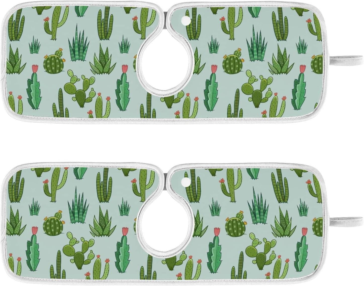 Coolnut 2 PCS Faucet Splash Catcher, 30"x5" Cactus Microfiber Cloth ...