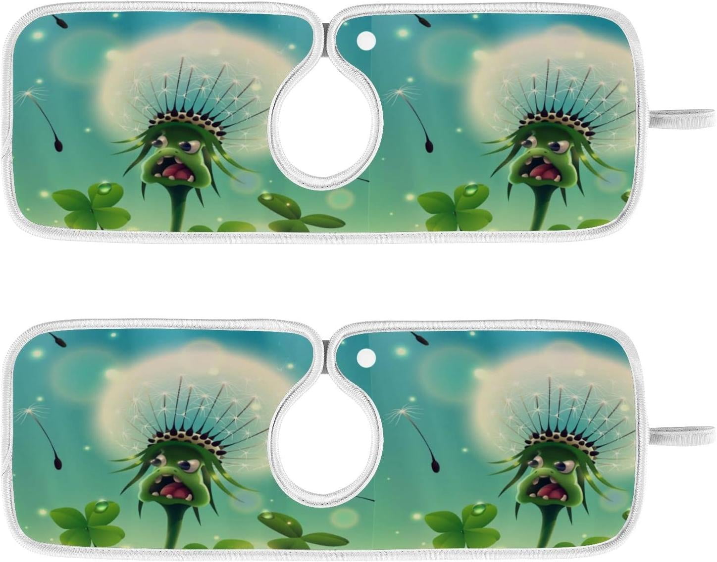 Coolnut 2 PCS Faucet Splash Catcher, Magic Dandelion Flower Microfiber ...