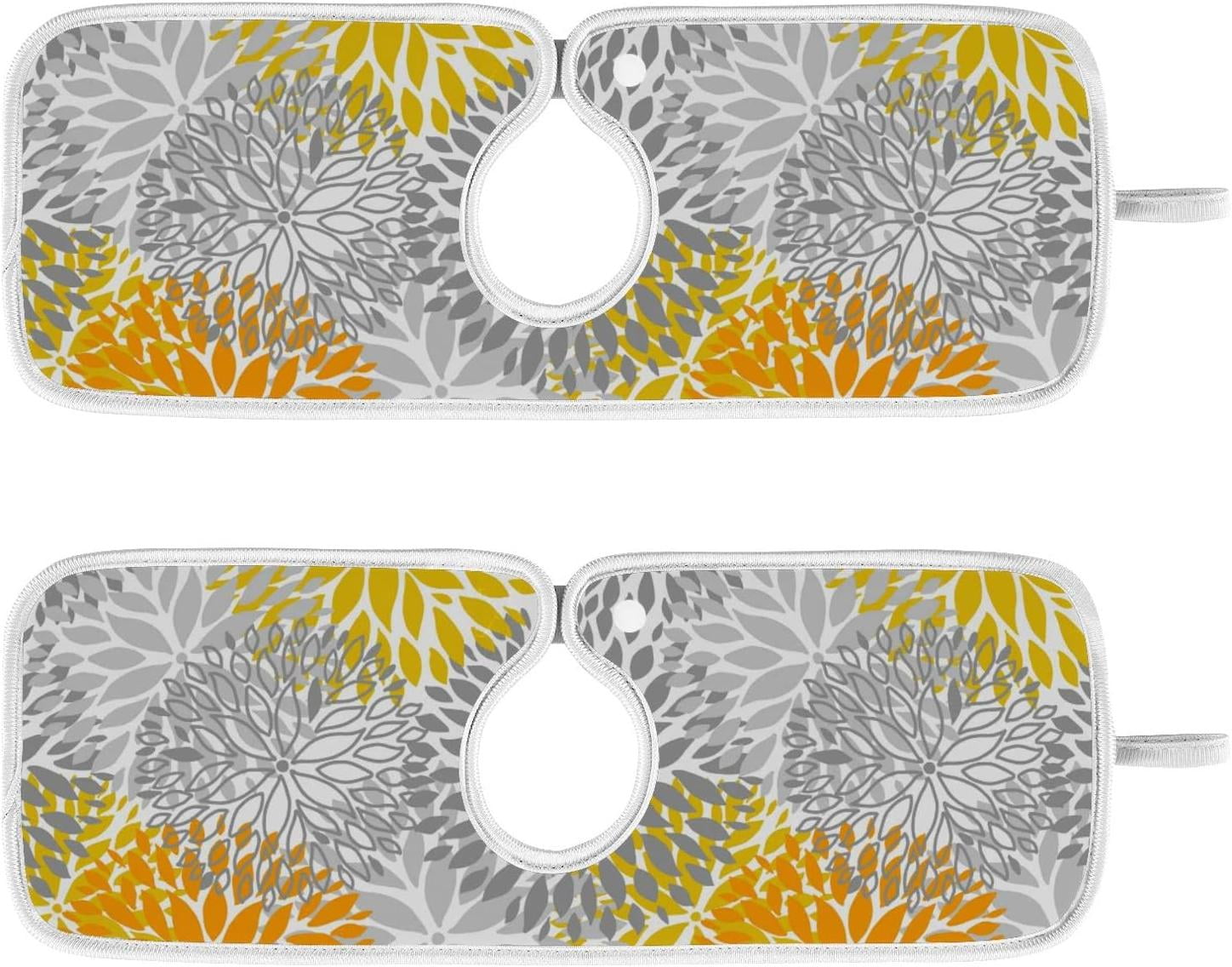 Coolnut 2 PCS Faucet Splash Catcher, Spring Dahlia Pinnata Microfiber ...