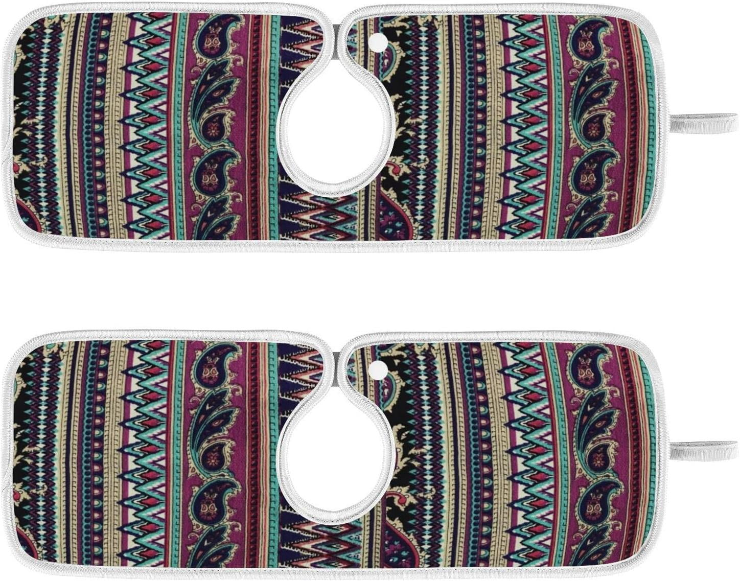 Coolnut 2 Pack Faucet Mat Splash Guard for Kitchen Sink,Art Fabric ...