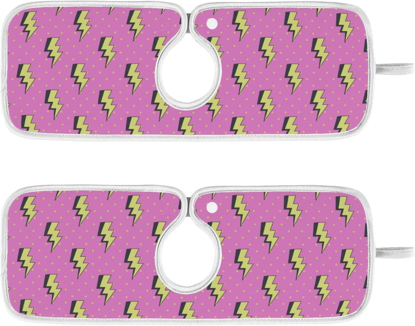 Coolnut 2 Pack Faucet Mat Splash Guard for Kitchen Sink, Flash ...