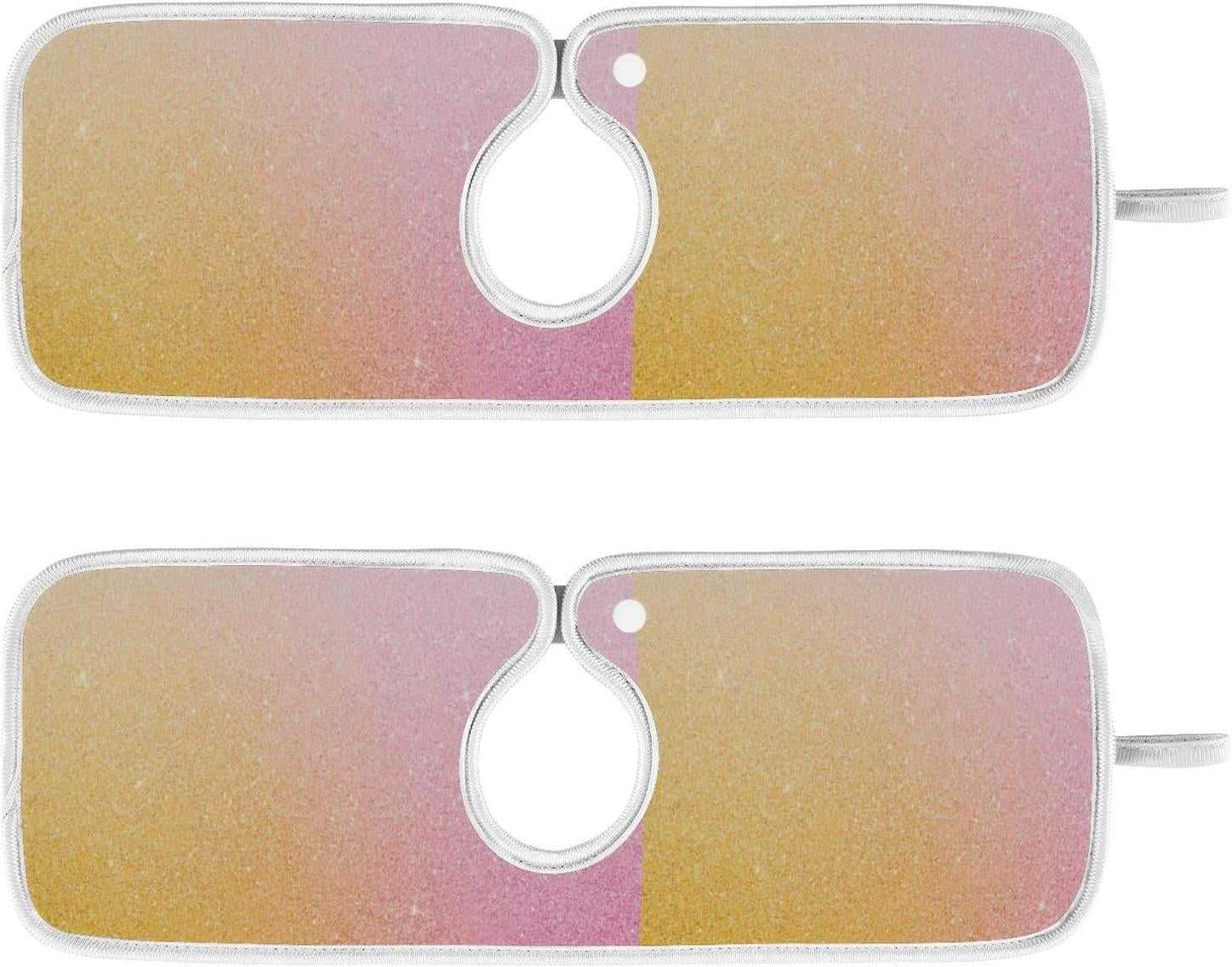 Coolnut 2 Pack Faucet Mat Splash Guard for Kitchen Sink, Gold Orange ...