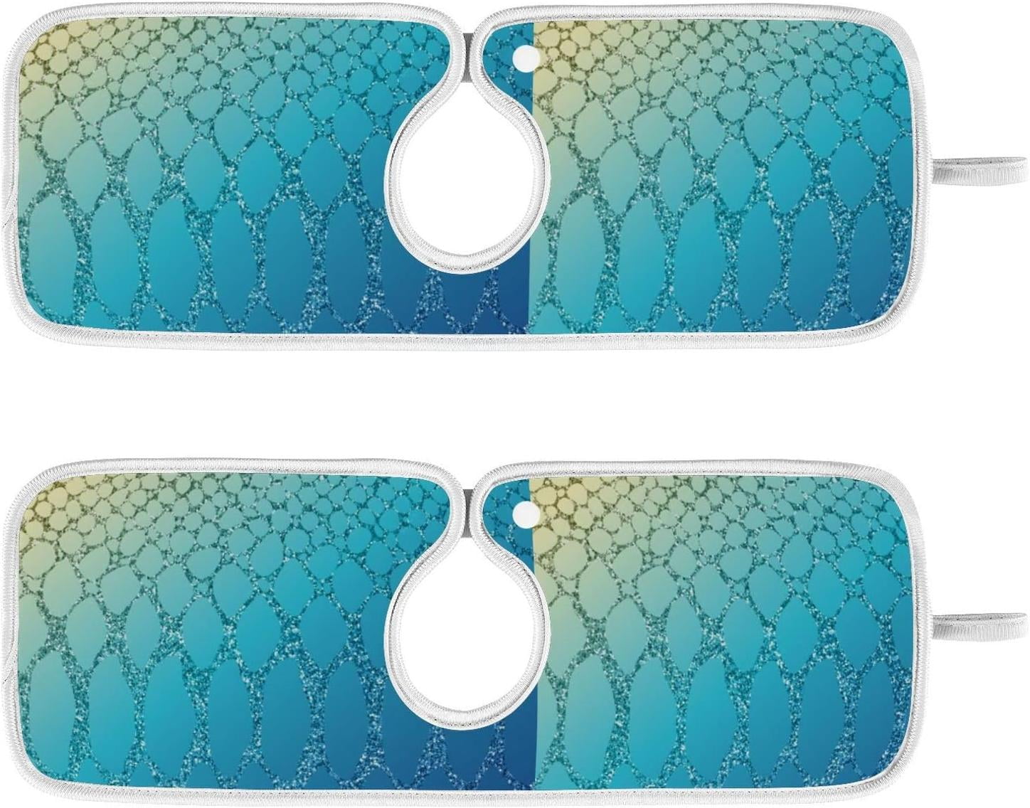 Coolnut 2 Pack Faucet Mat Splash Guard for Kitchen Sink, Snake Skin ...
