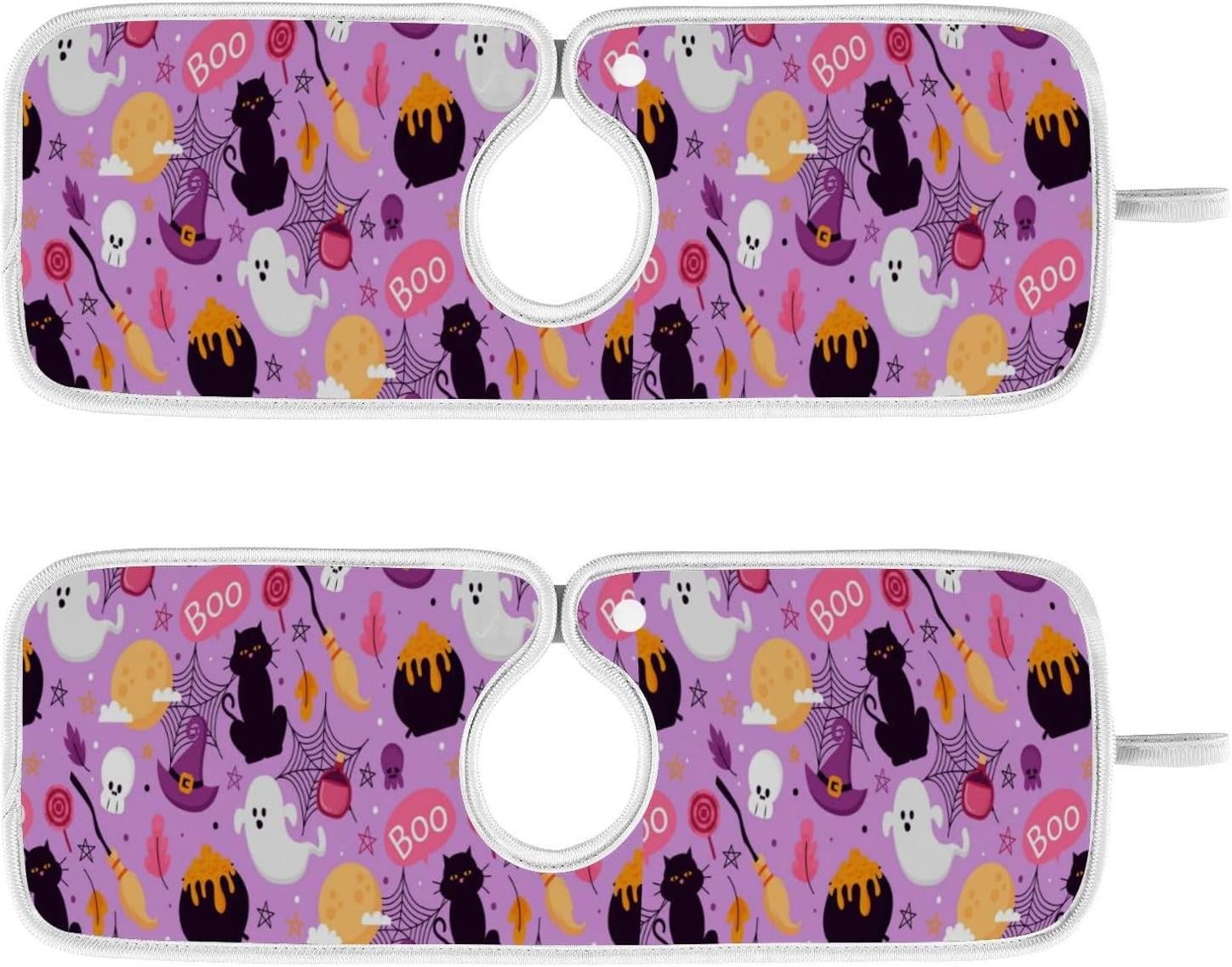 Coolnut 2 Pack Faucet Mat Splash Guard for Kitchen Sink, Spooky ...