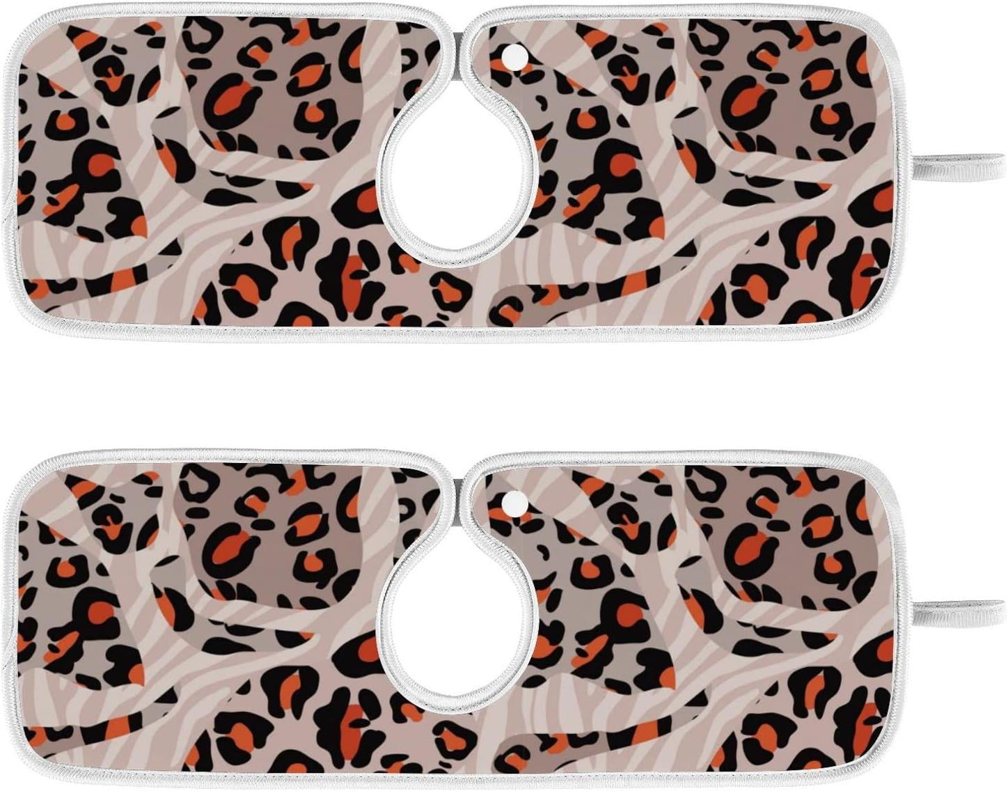 Coolnut 2 Pack Faucet Mat Splash Guard for Kitchen Sink, Tiger Giraffe ...