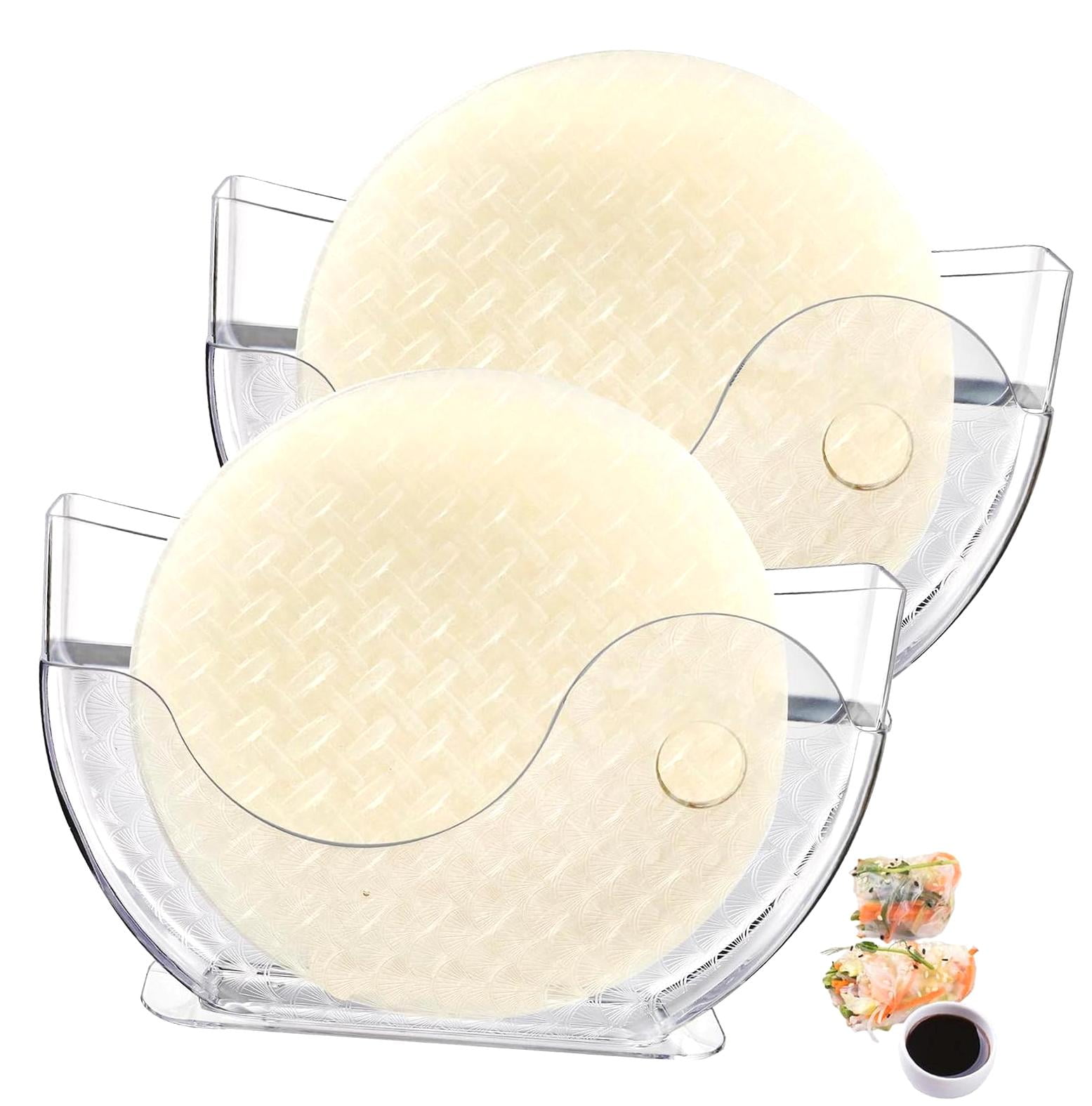 Coolnut 2 Pack Paper Water Bowl Dipper, Spring Roll Water Container ...