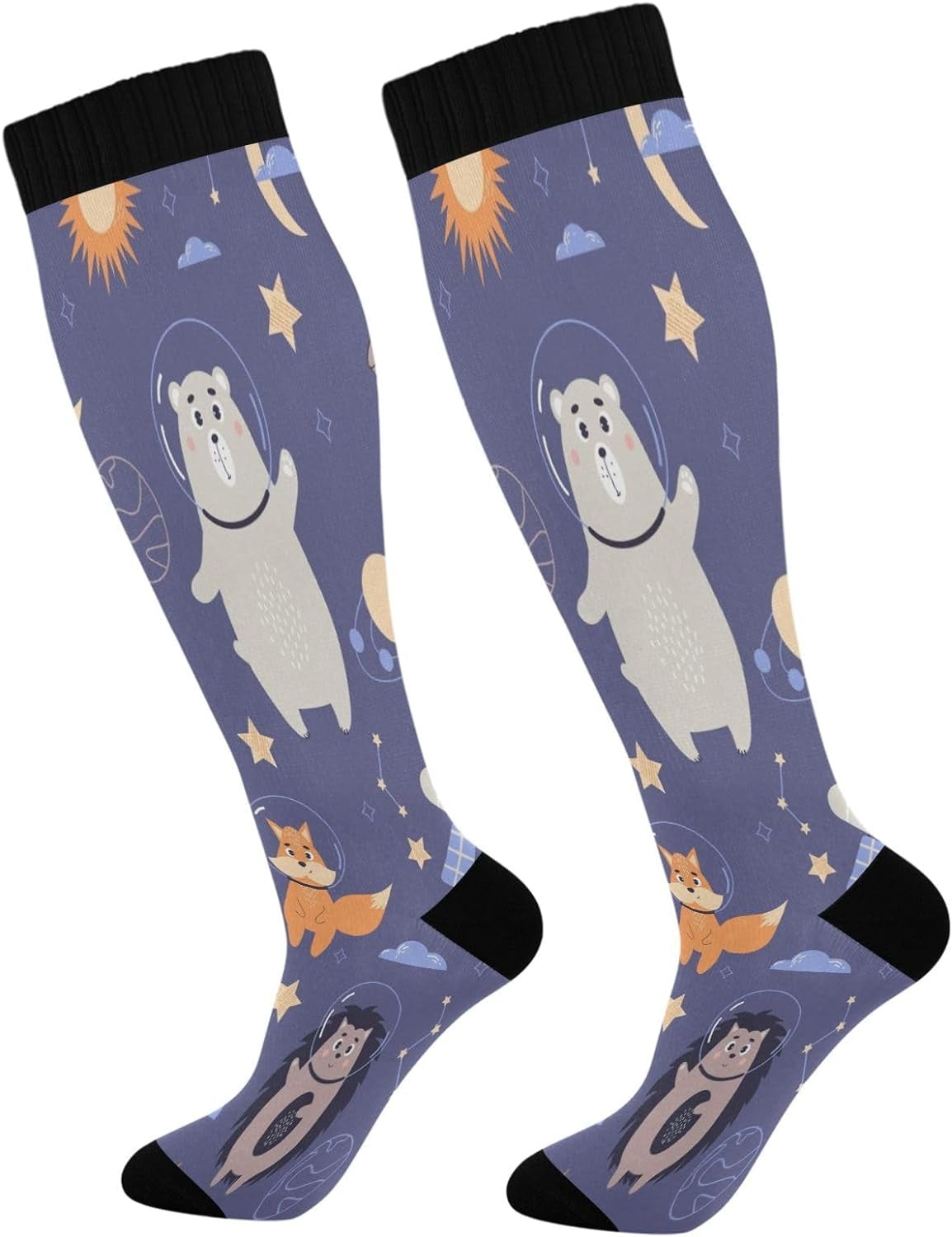 Coolnut 20-30mmHg Compression Socks for Men & Women Circulation Cute ...