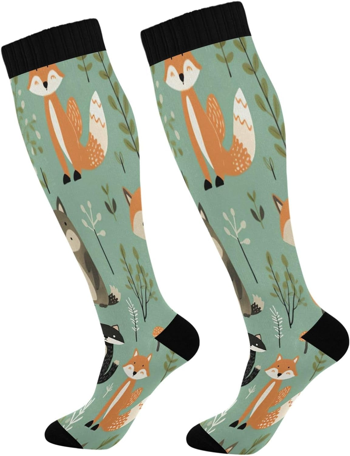 Coolnut 20-30mmHg Compression Socks for Men & Women Circulation Cute ...