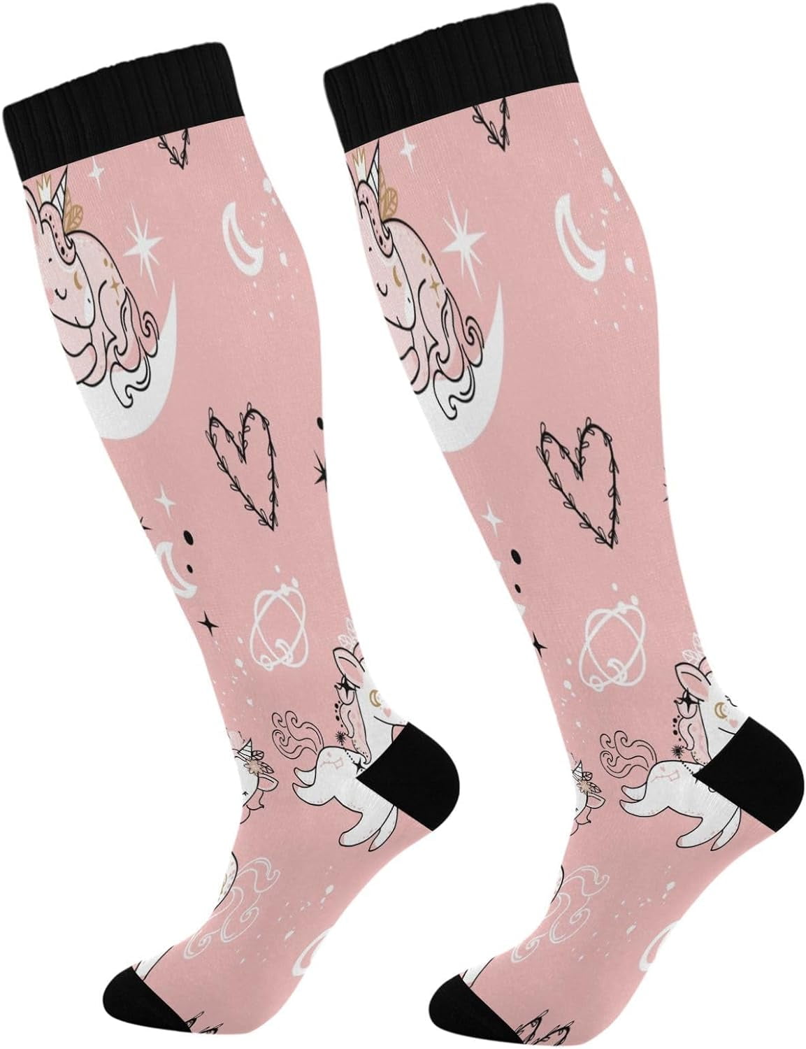 Coolnut 20-30mmHg Compression Socks for Men & Women Circulation Cute ...