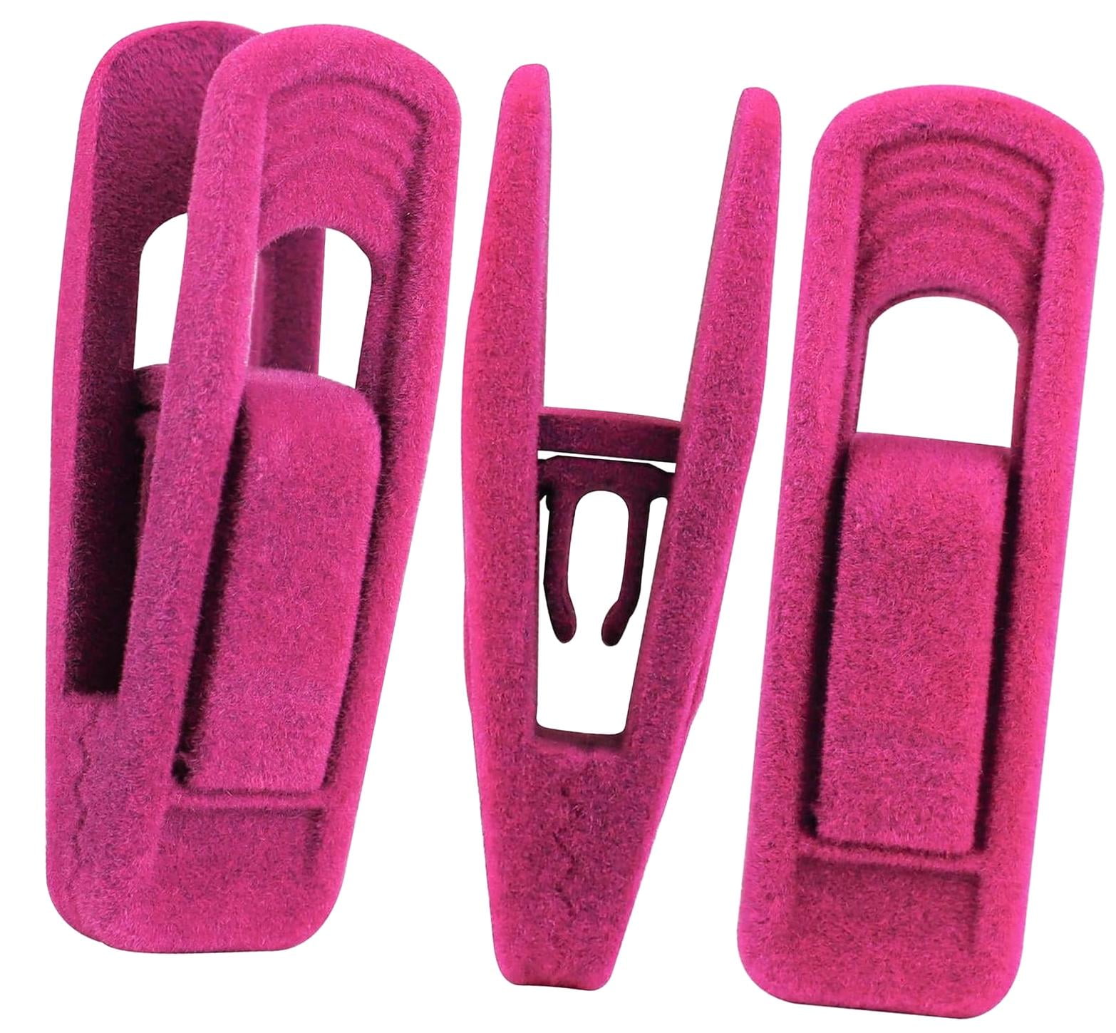 Coolnut 20 Pcs Velvet Hangers Clips, Non- Clothes Hanger Clips Multi ...