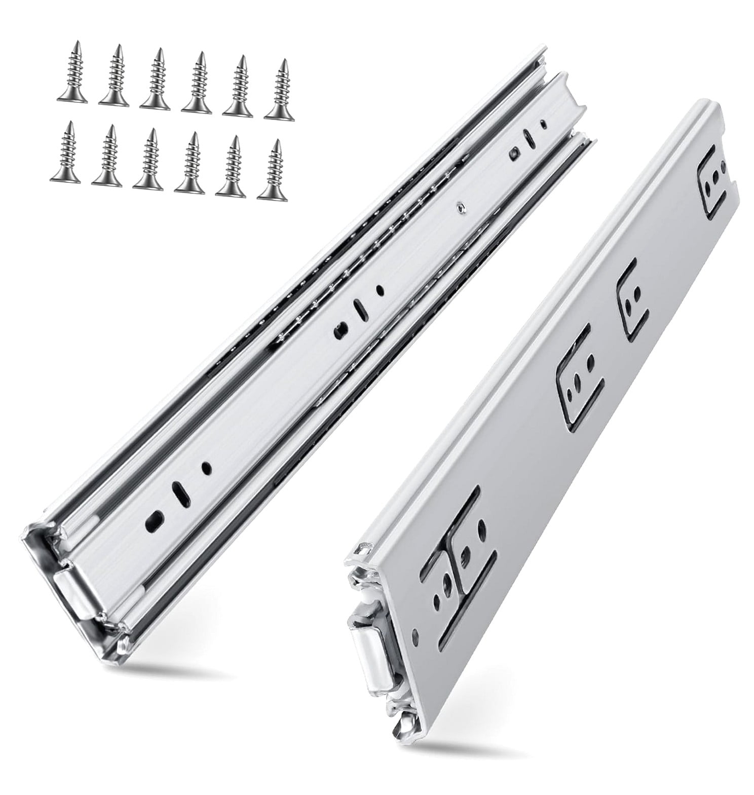 Coolnut 200 Lbs Drawer Slides 1 Pair 8 10 12 14 16 18 20 22 30 32 40 ...